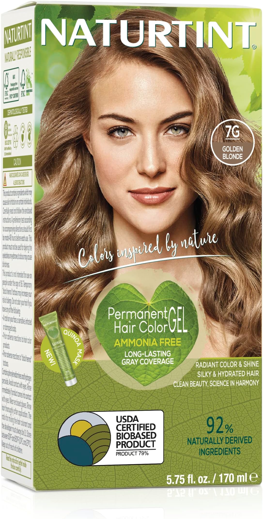 Amazon.com : Naturtint Permanent Hair Color 8G Sandy Golden Blonde ...