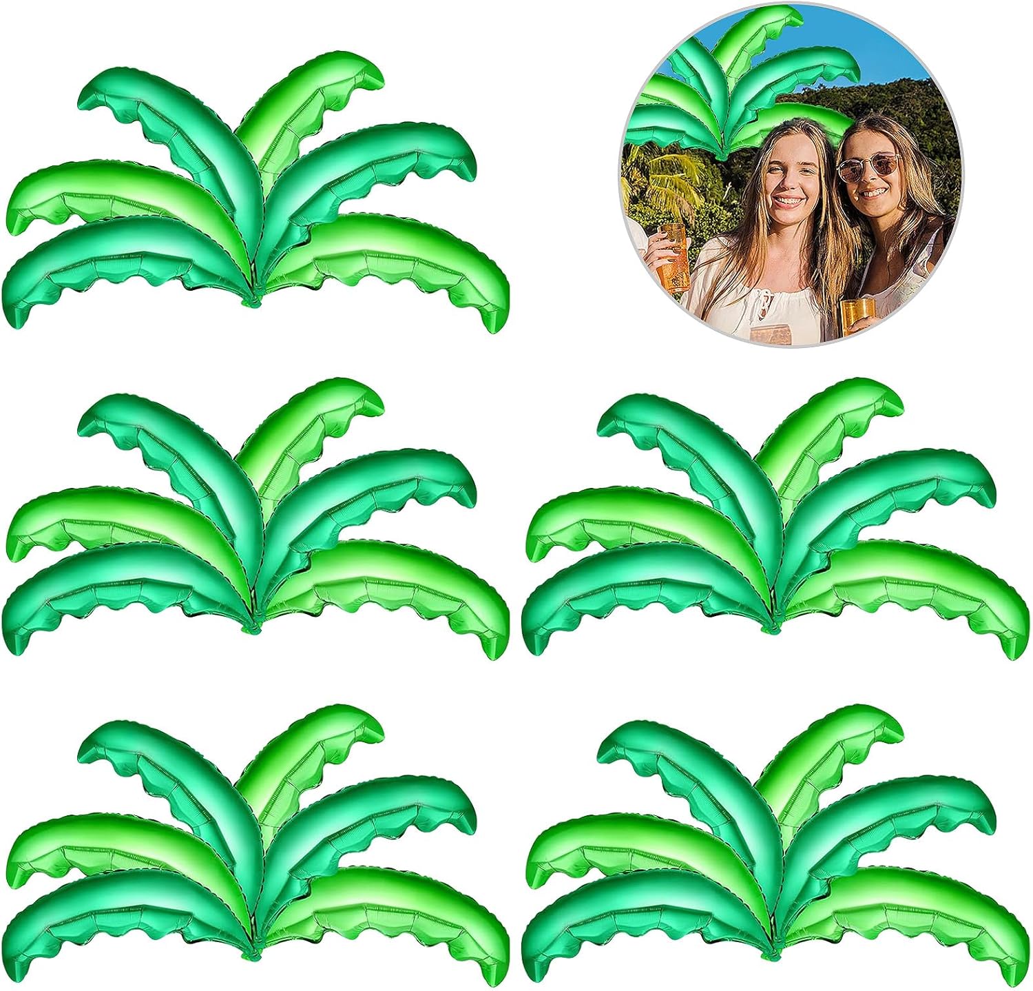 Amazon.com: 30 Pcs Palm Tree Balloon,inflatable Palm Tree Coconut Tree ...