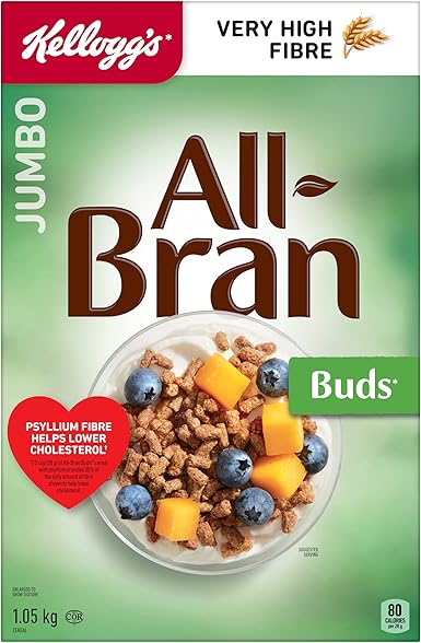 Kellogg's All-Bran Buds Cereal, 1050g, Bran Buds, 1.05 kg (Pack of 1 ...