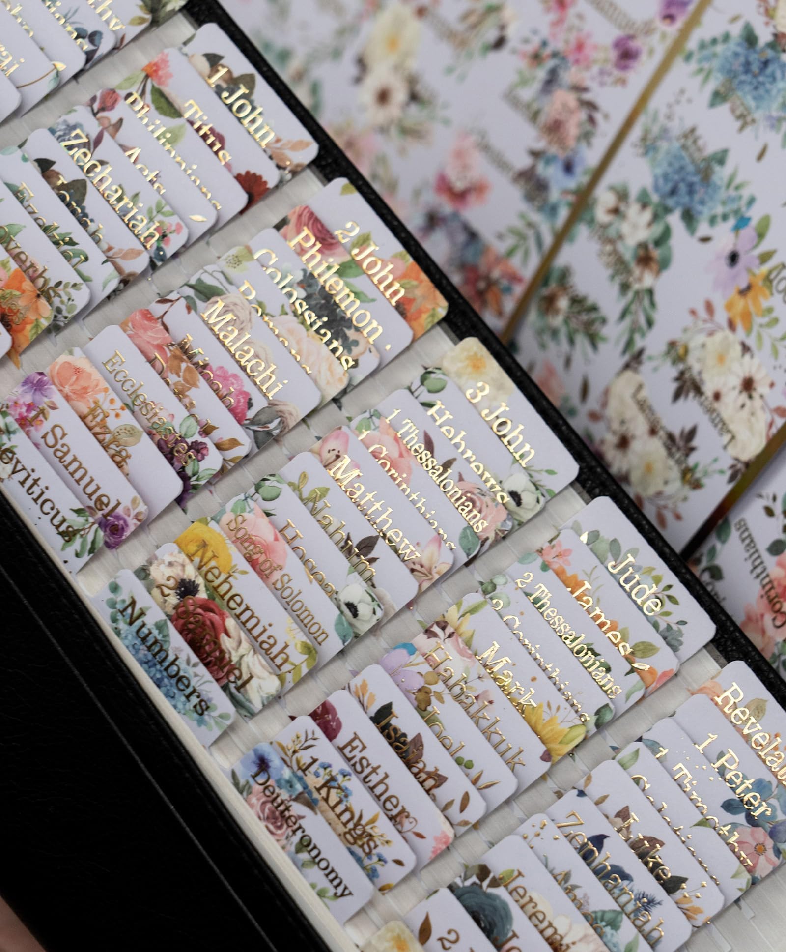 Amazon.com : Decorative Laminated Bible Tabs 100PCS Cute Bible tabs for ...