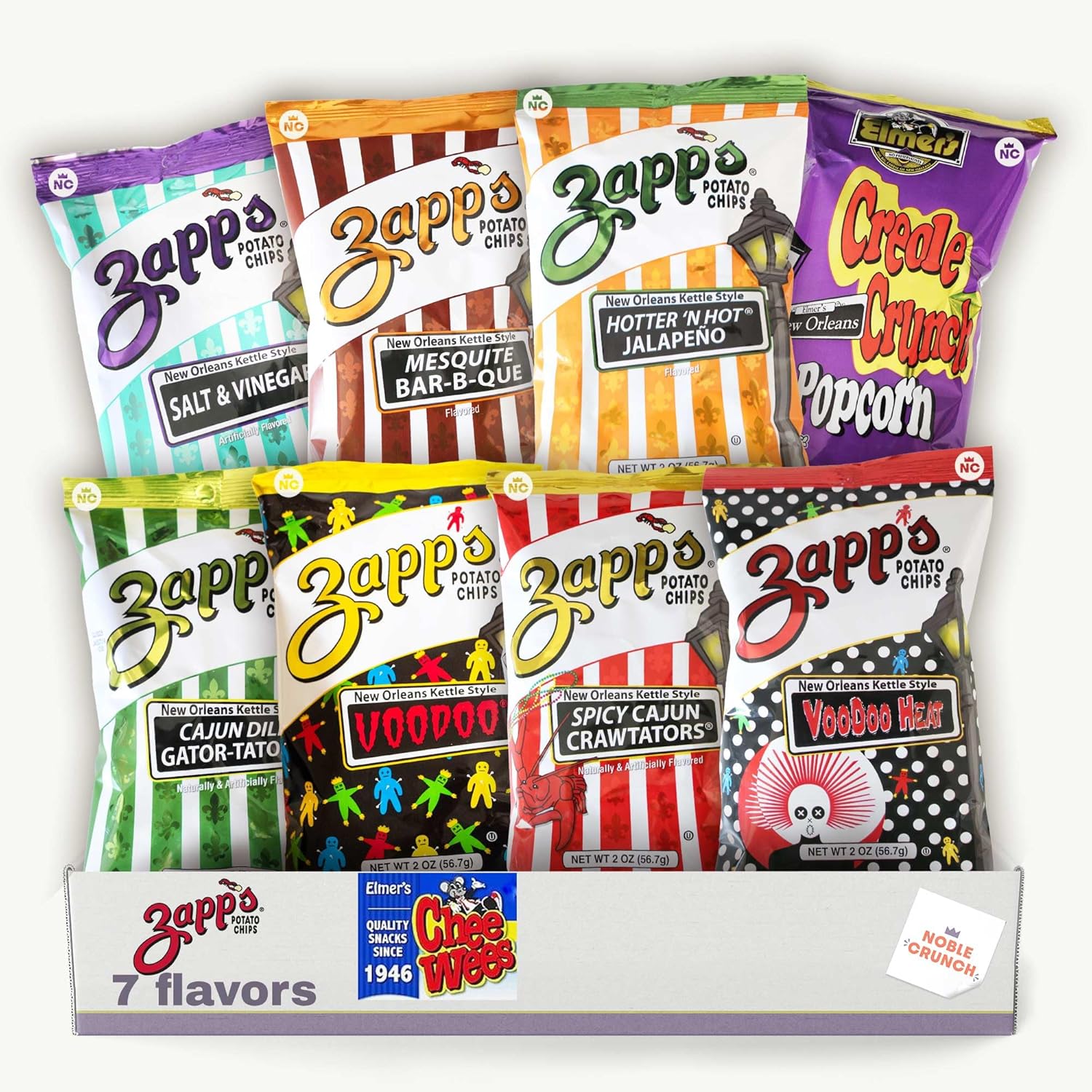Amazon.com: Zapps Potato Chips Variety Pack - Salt Vinegar, BBQ ...