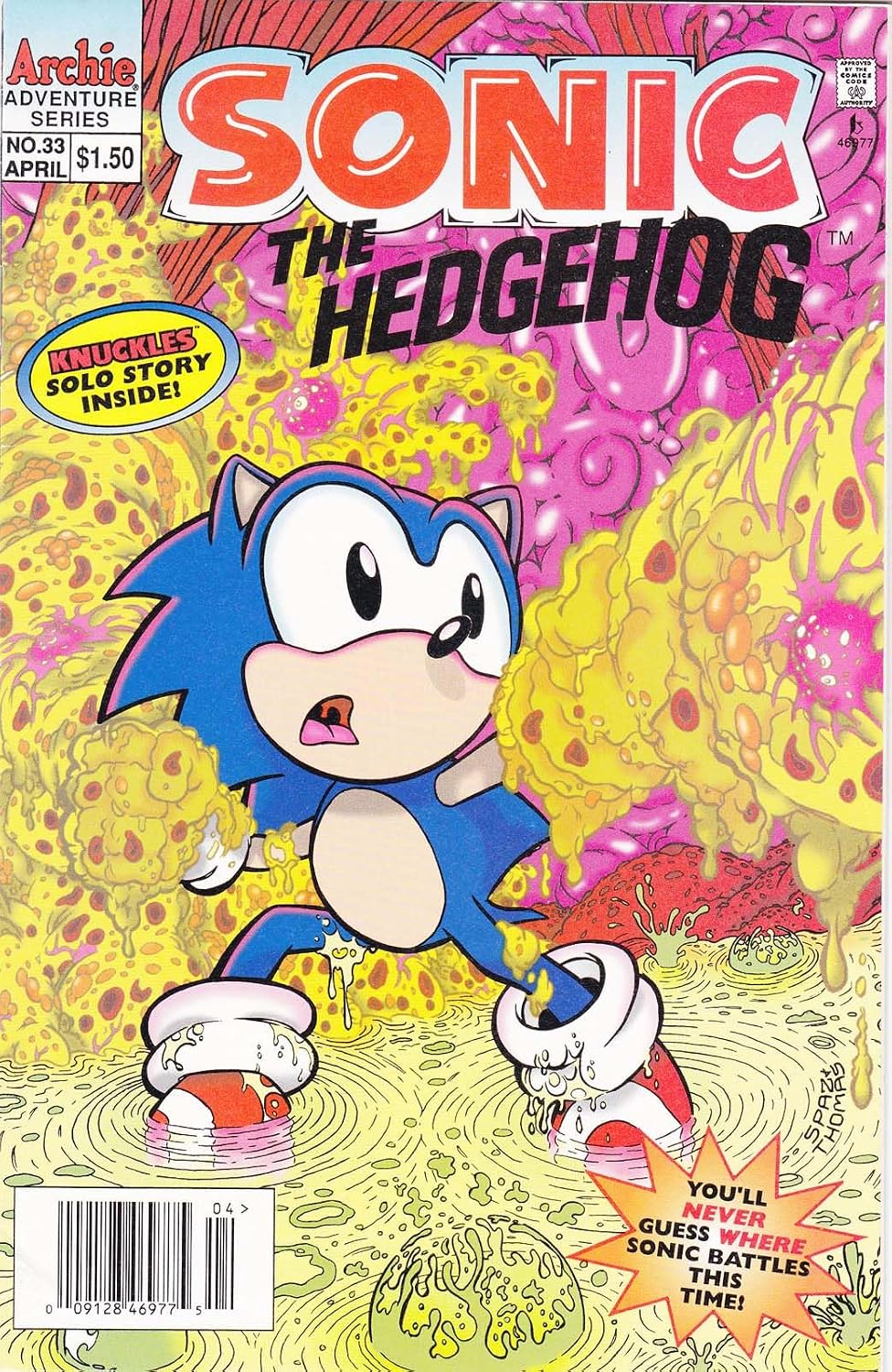Amazon.com: Sonic the Hedgehog #33 (Newsstand) FN ; Archie comic book ...