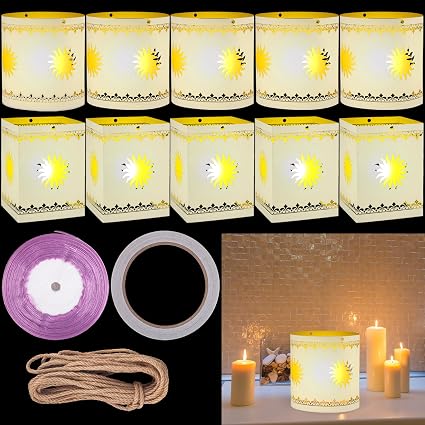 Amazon.com: 20 Pack Sun Hanging Lanterns DIY Set – Princess Theme Paper ...