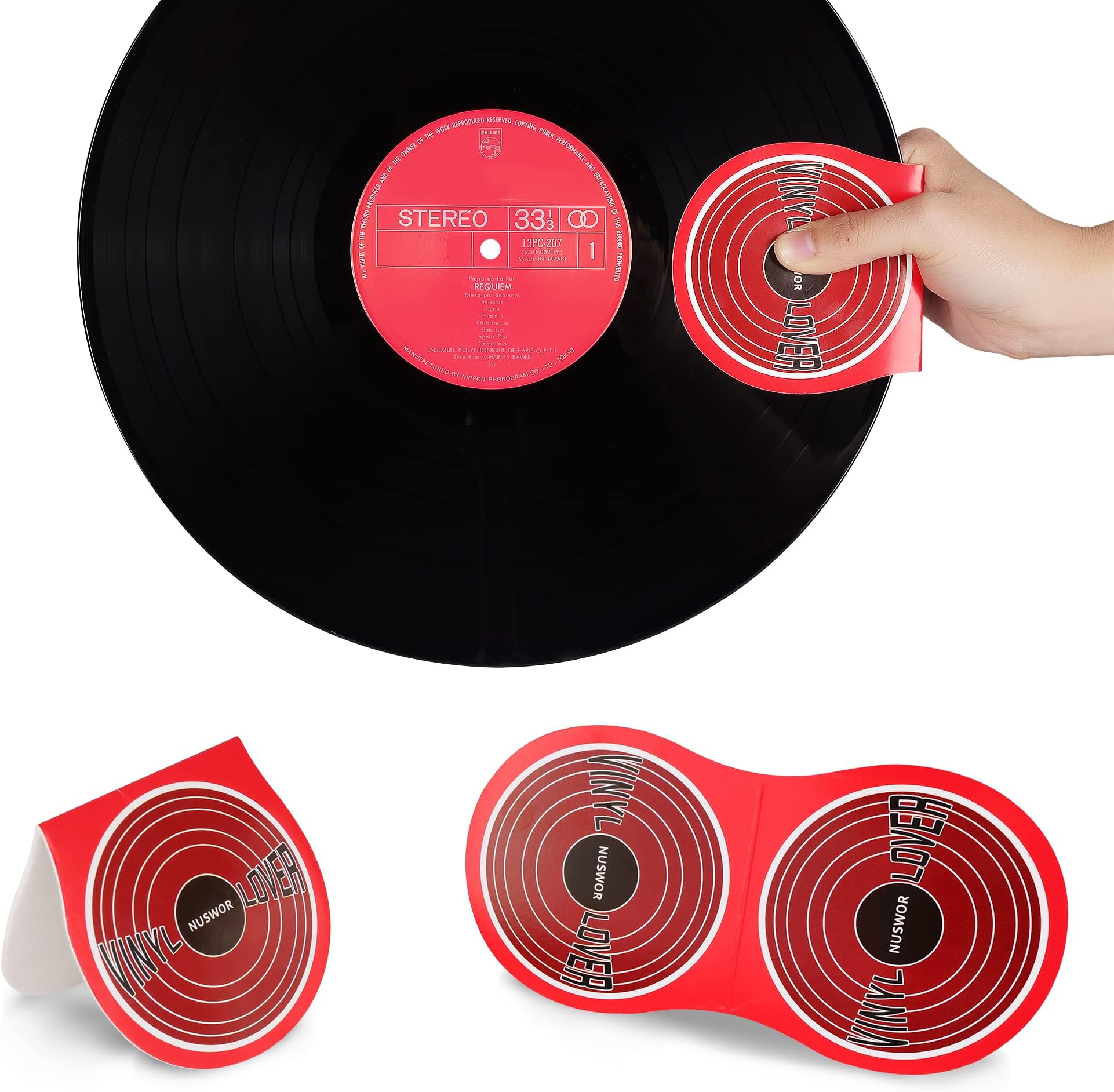 Amazon.com: Vinyl Quantum 6 Pieces Anti Static Record Miiten & Handler ...