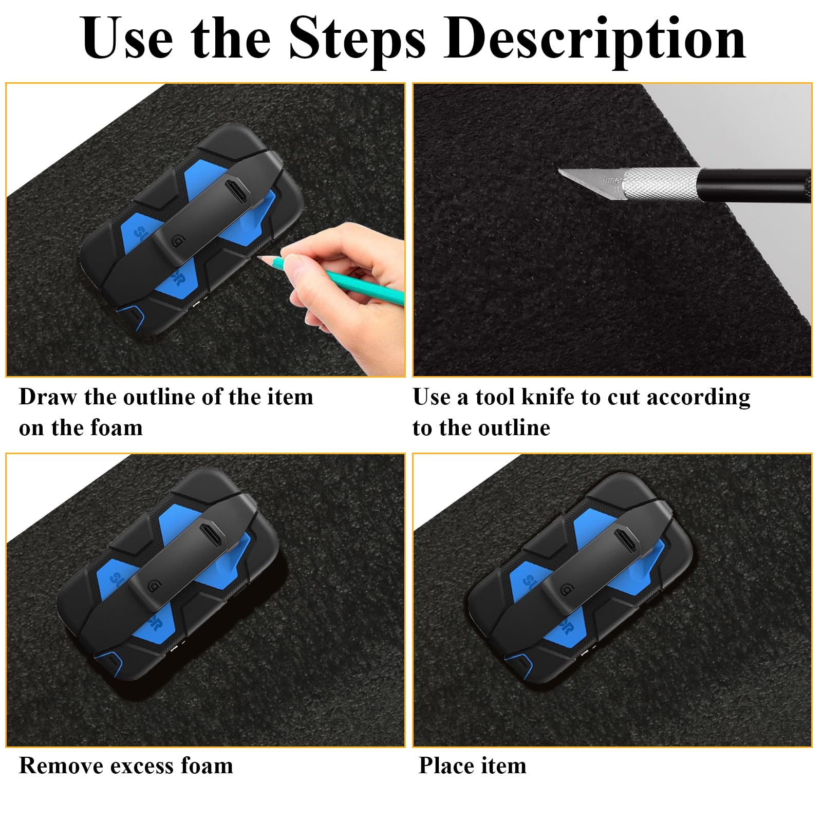 Snapklik.com : LANIAKEA 3PCS Polyurethane Foam Sheet 12 X 10 X 2.2 Inch ...