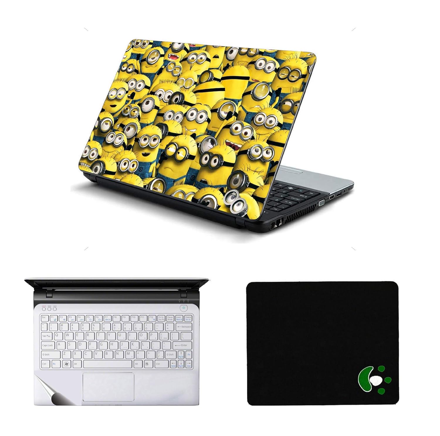 StickerKing 3in1 Laptop Accessories Combo 15.6 Inch Minions Laptop ...
