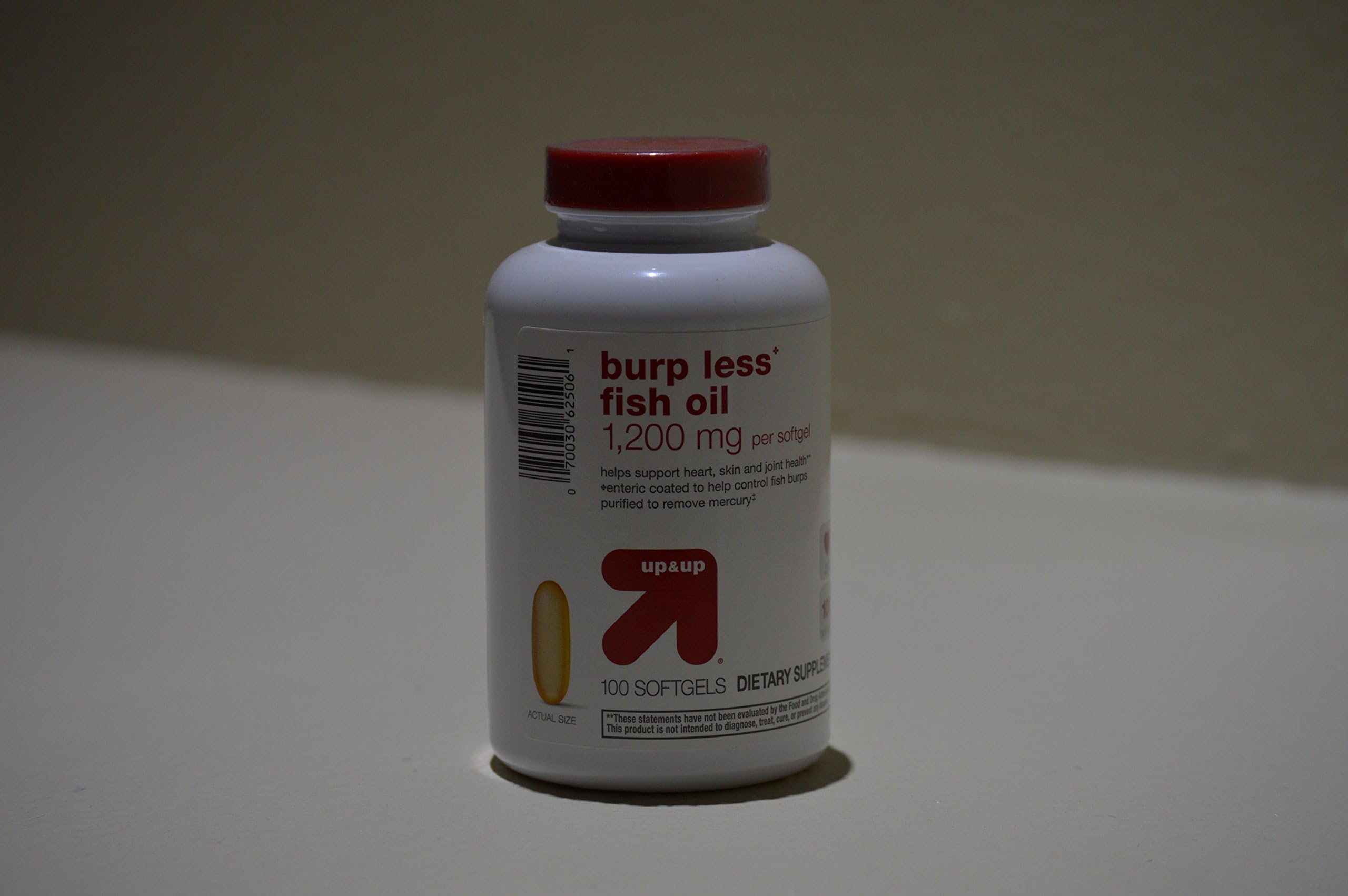 Amazon.com: Up&up Burp Less Fish Oil 1200 Mg 100 Softgels : Health ...