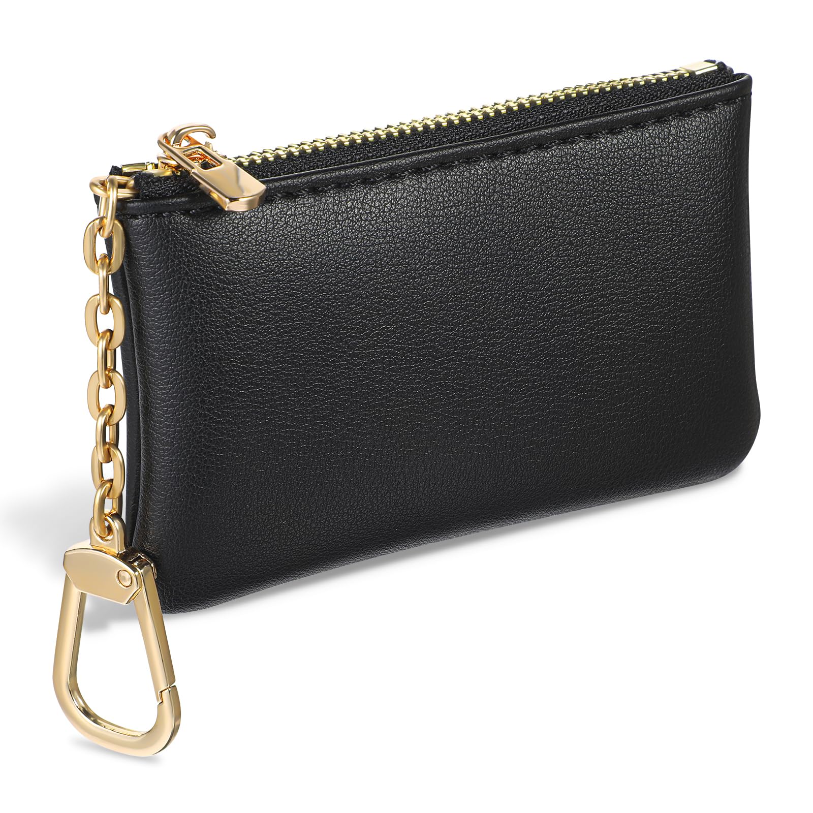 Amazon.com: Tyqour Small Coin Purse for Women, Genuine Leather Zipper ...