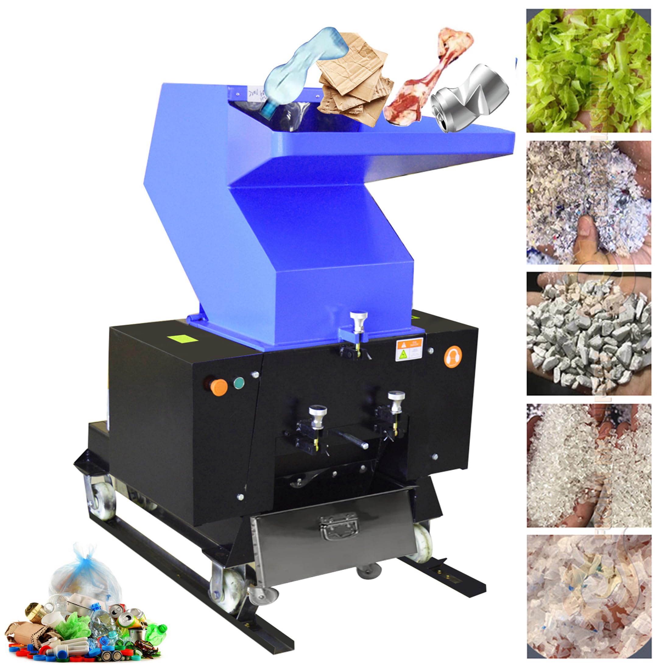 Amazon.com: INTSUPERMAI Electric Plastic Shredder Grinder Disintegrator ...