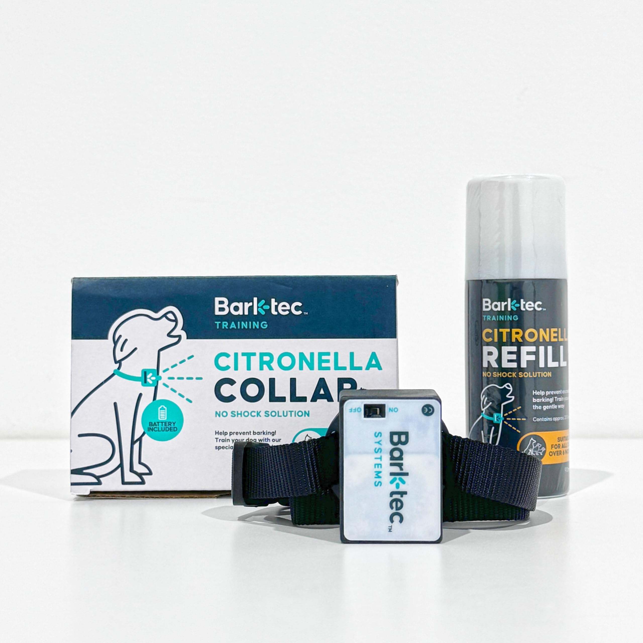 Barktec BT-100 Citronella Bark Collar - Bark Control Kit Citronella ...