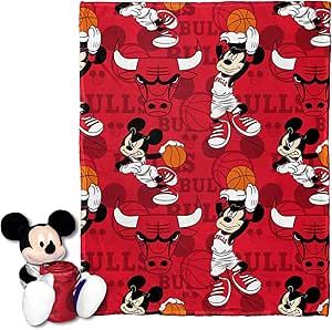 Amazon.com: NORTHWEST NBA Mickey Mouse Hugger Pillow & Silk Touch 40 X ...
