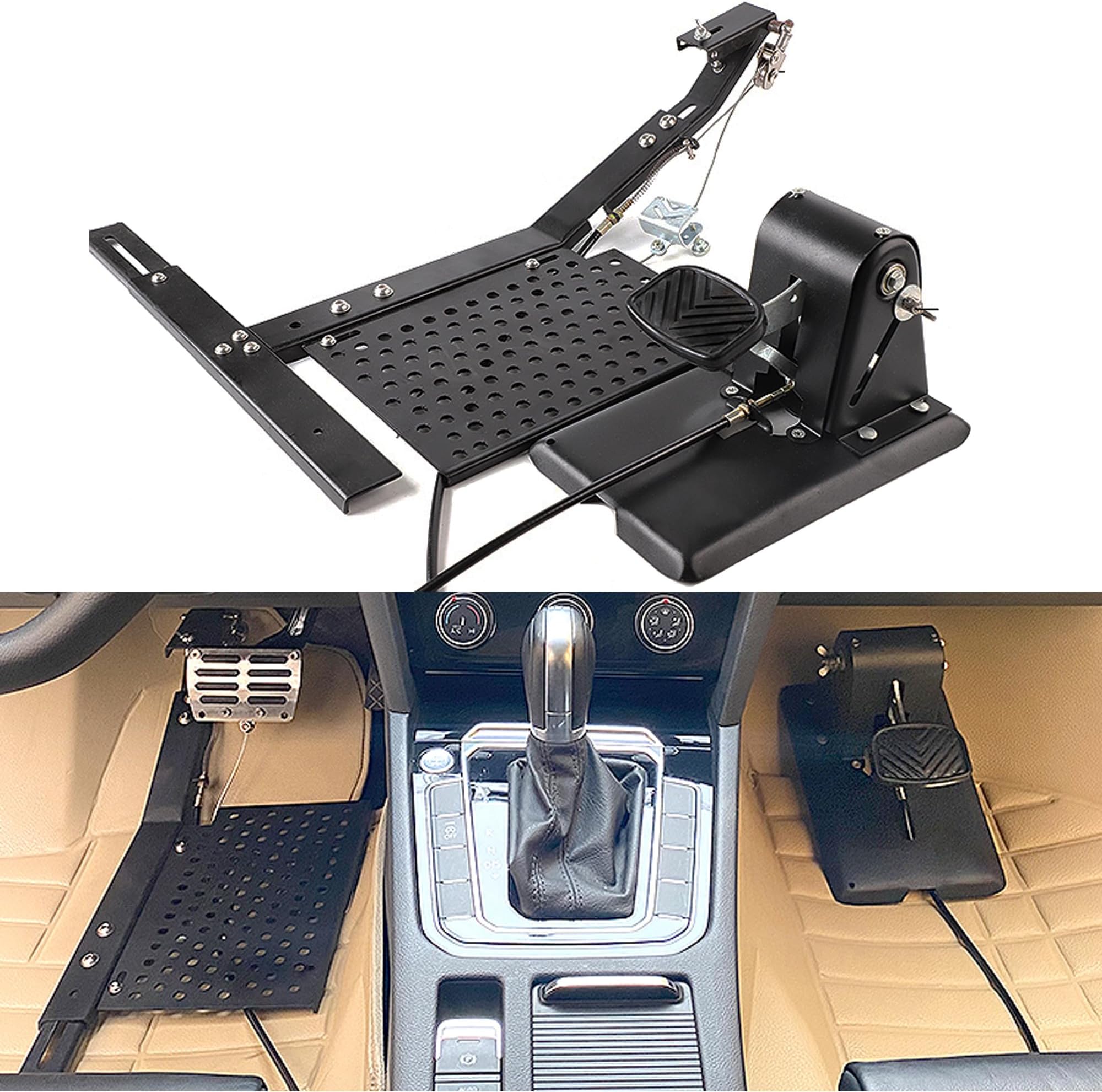 Amazon.com: Knwigoe Universal Dual Brake Car Passenger Side Seat Brake ...