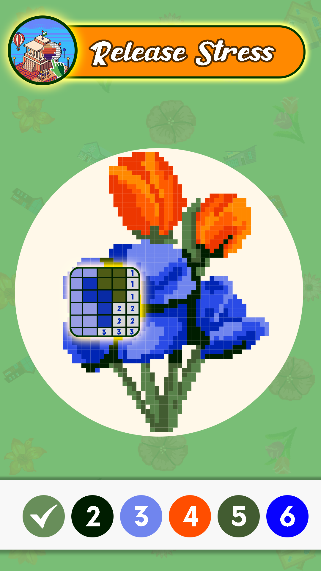 Pixel Art Paint By Number Coloring Pages : Houses, Mandalas, Fashion ...