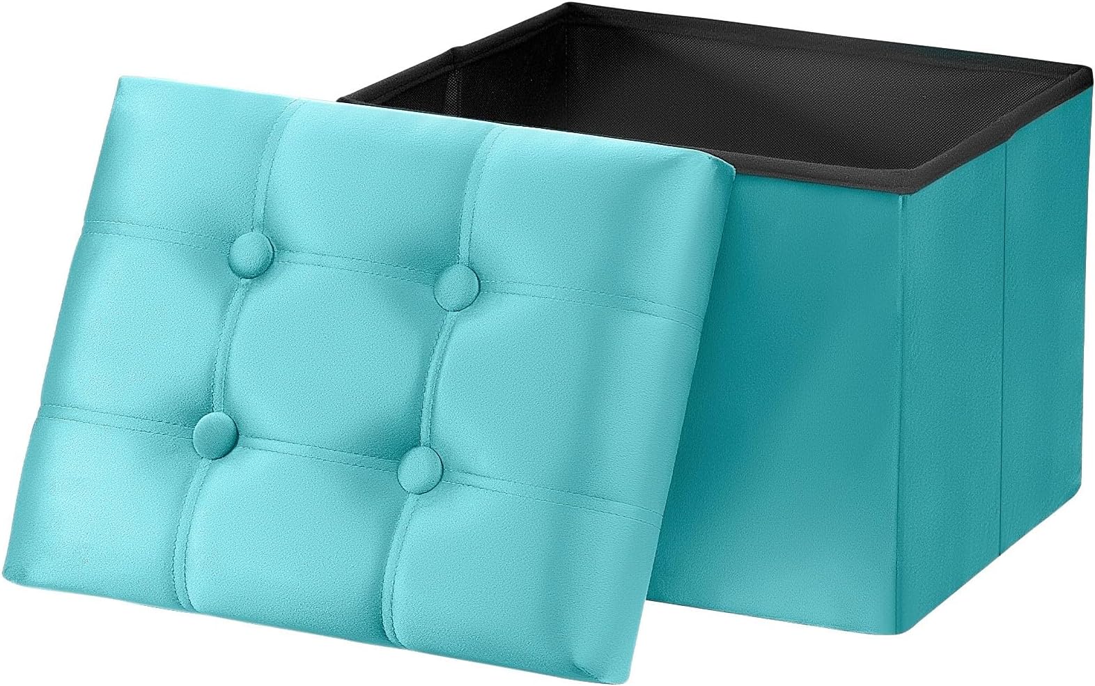 Amazon.com: AmasSmile Storage Ottoman Foot Rest Stool, 17 inch Velvet ...