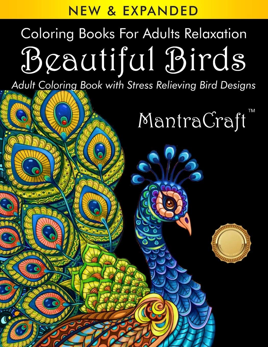 Amazon.com: Coloring Books for Adults Relaxation: Beautiful Birds ...