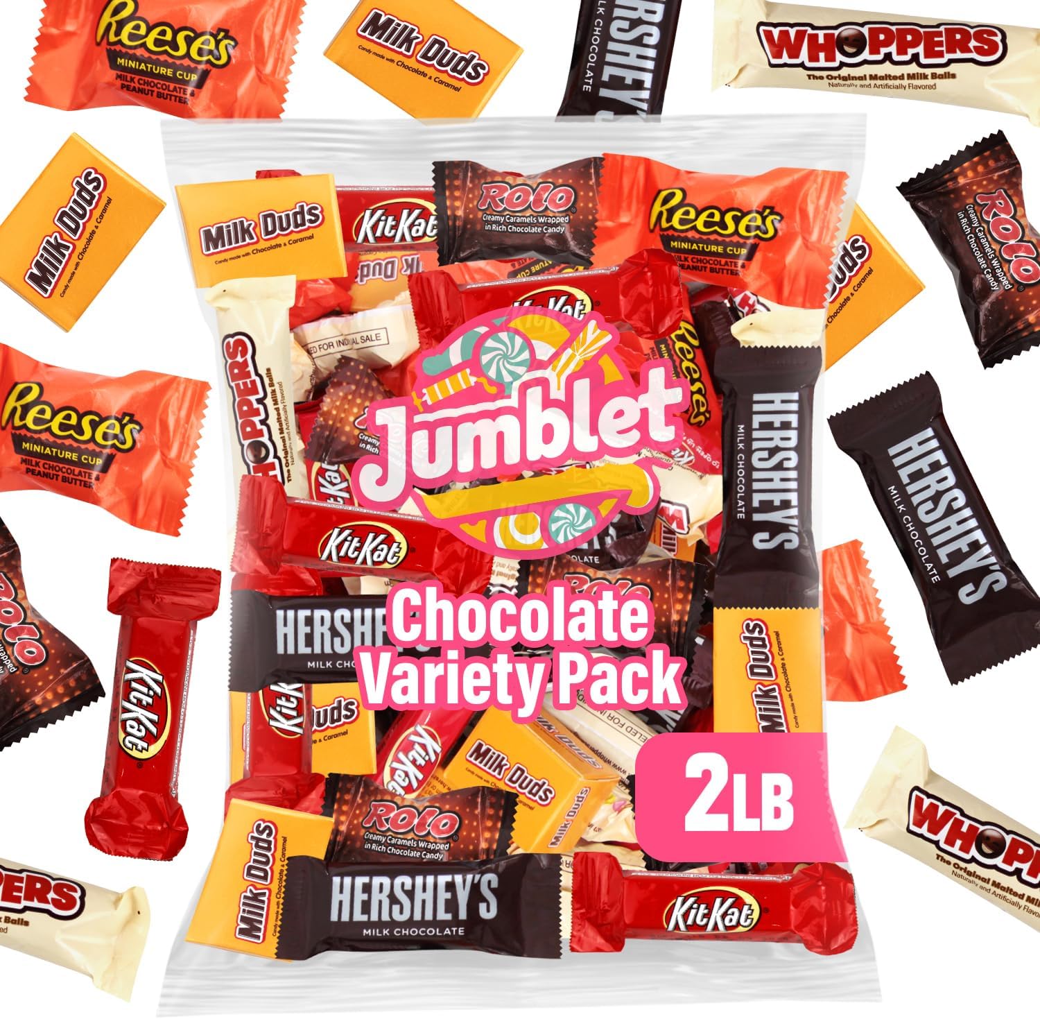 Amazon.com: Chocolate Assorted Bulk Candy Variety Pack 2lb | Mini ...