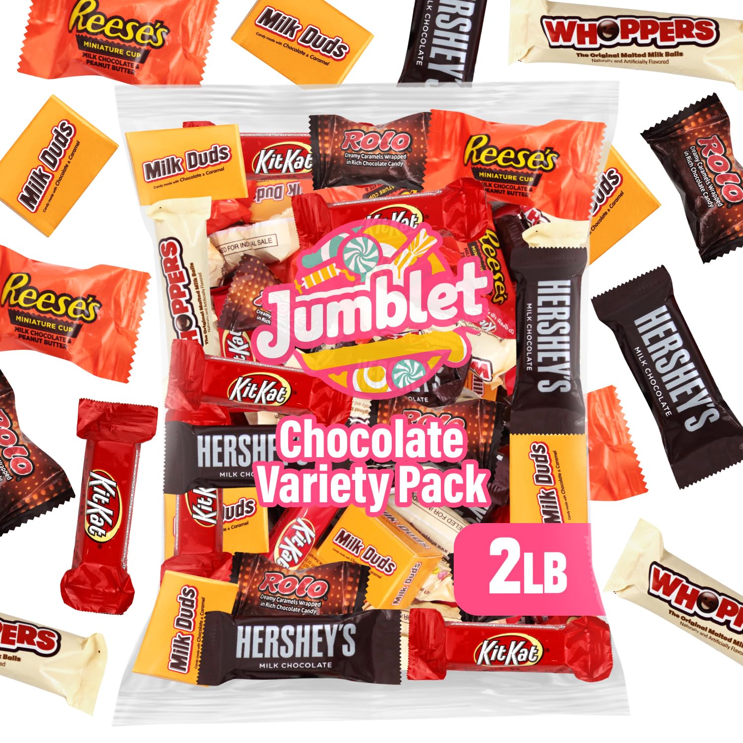 Buy Chocolate Candy Variety Pack, 2lb Bulk Chocolate Candy Individually ...