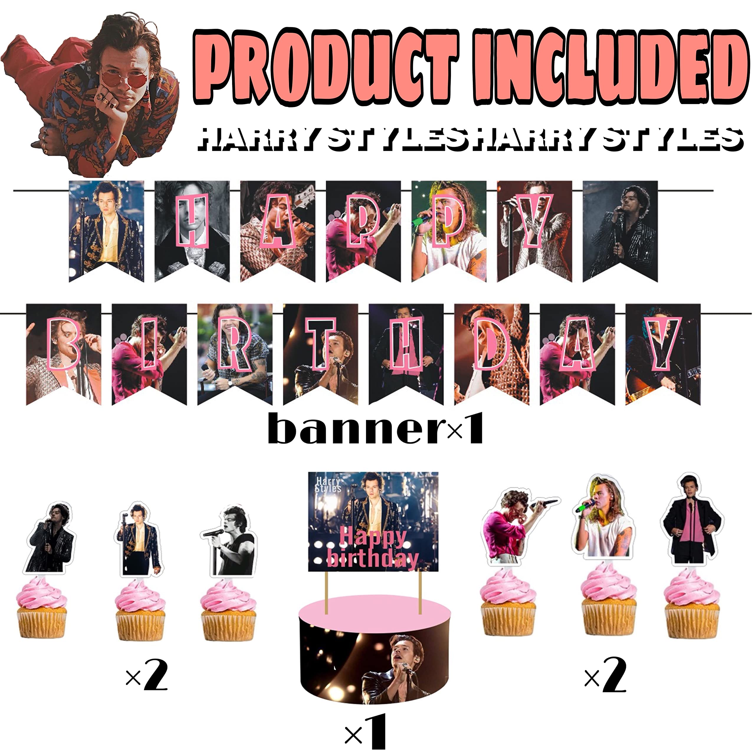 Harry Styles Party Decoration harry styles Party Theme Banners Latex ...