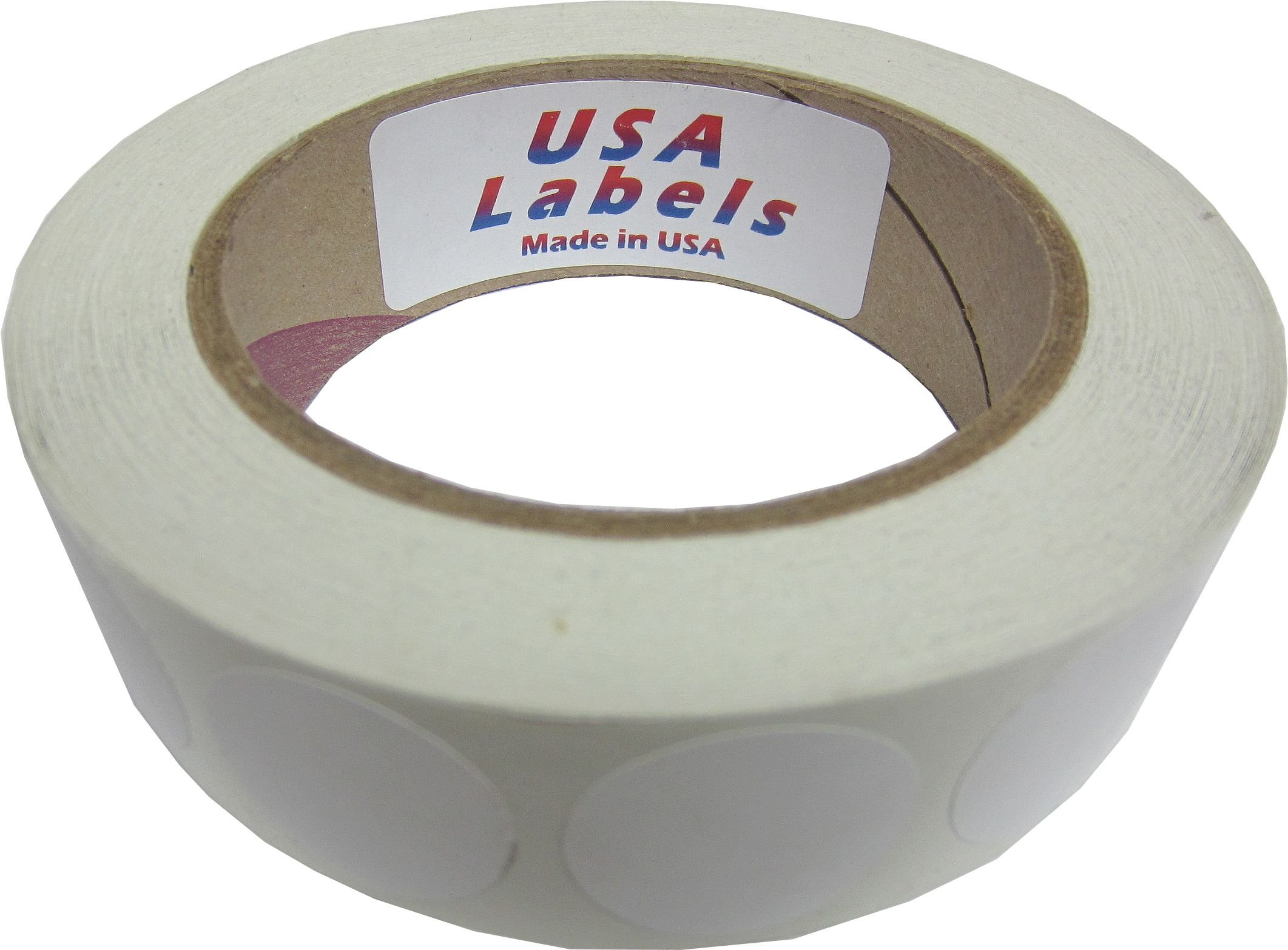 Amazon.com : 1" Wafer Tab Seals No Perf - Roll of 1,000 (White ...