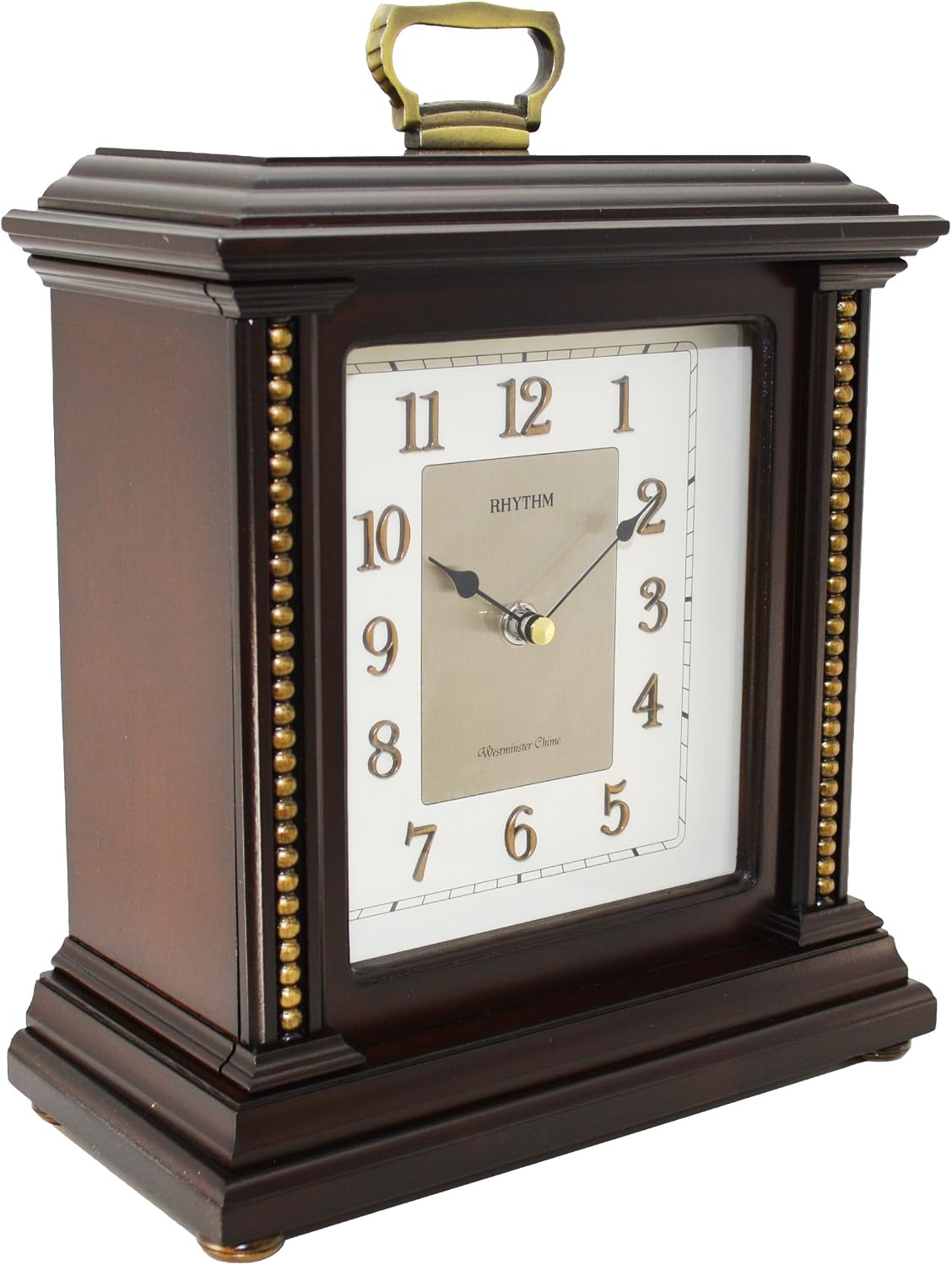 Amazon.com: Classic RHYTHM Carriage Musical Multi-Chime Mantel Clock ...