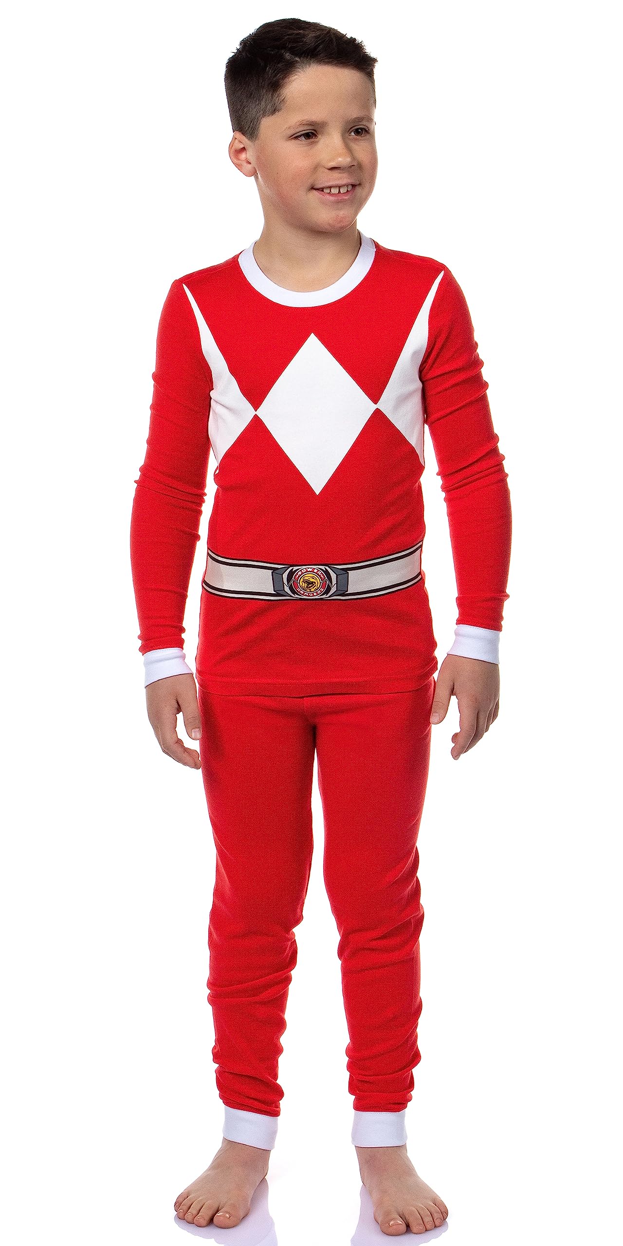 Snapklik.com : INTIMO Power Rangers Boys Red Ranger Classic Character ...