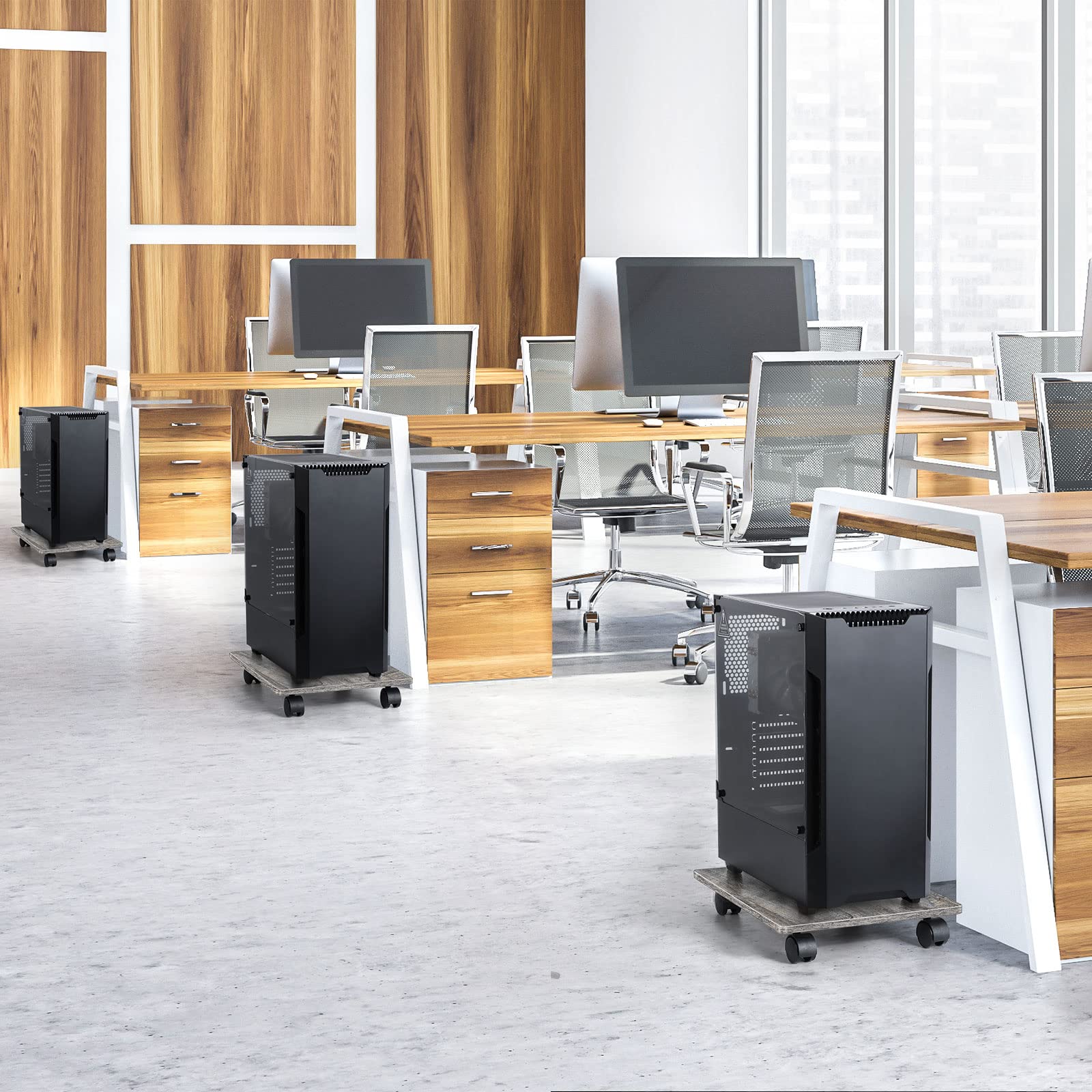 Snapklik.com : Computer Tower Stand, Set Of 2 Pc Tower Stand, Pc Stand ...