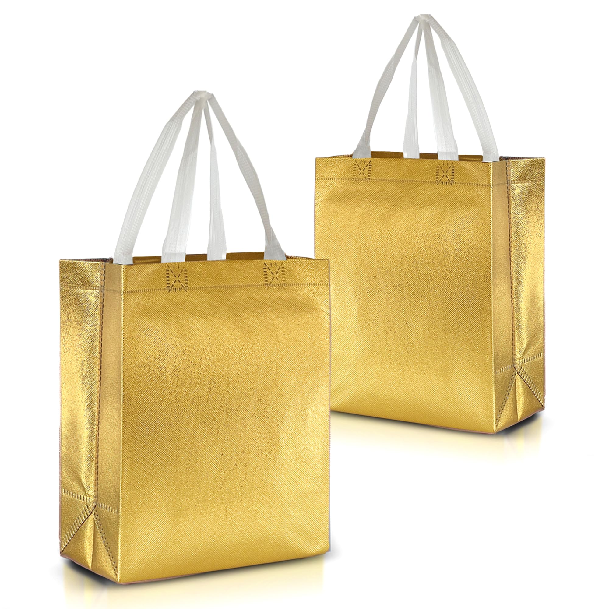 Amazon.com: Nush Nush Gold Gift Bags Bulk Medium Size – Set of 12 ...