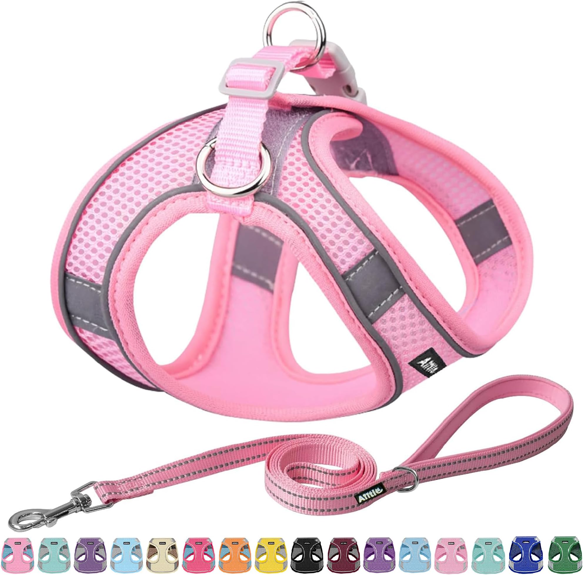 Amazon.com : AIITLE Step in Dog Harness and Leash Set - Spring No Pull ...