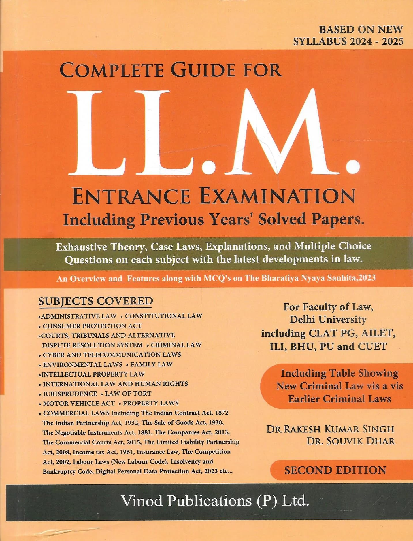 Buy Complete guide for LL.M. Entrance Examination 2024, For CLAT PG ...