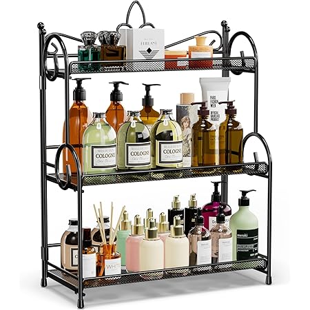 Amazon.com: 3 Tier Bathroom Counter Organizer, Counter Standing Shelf ...