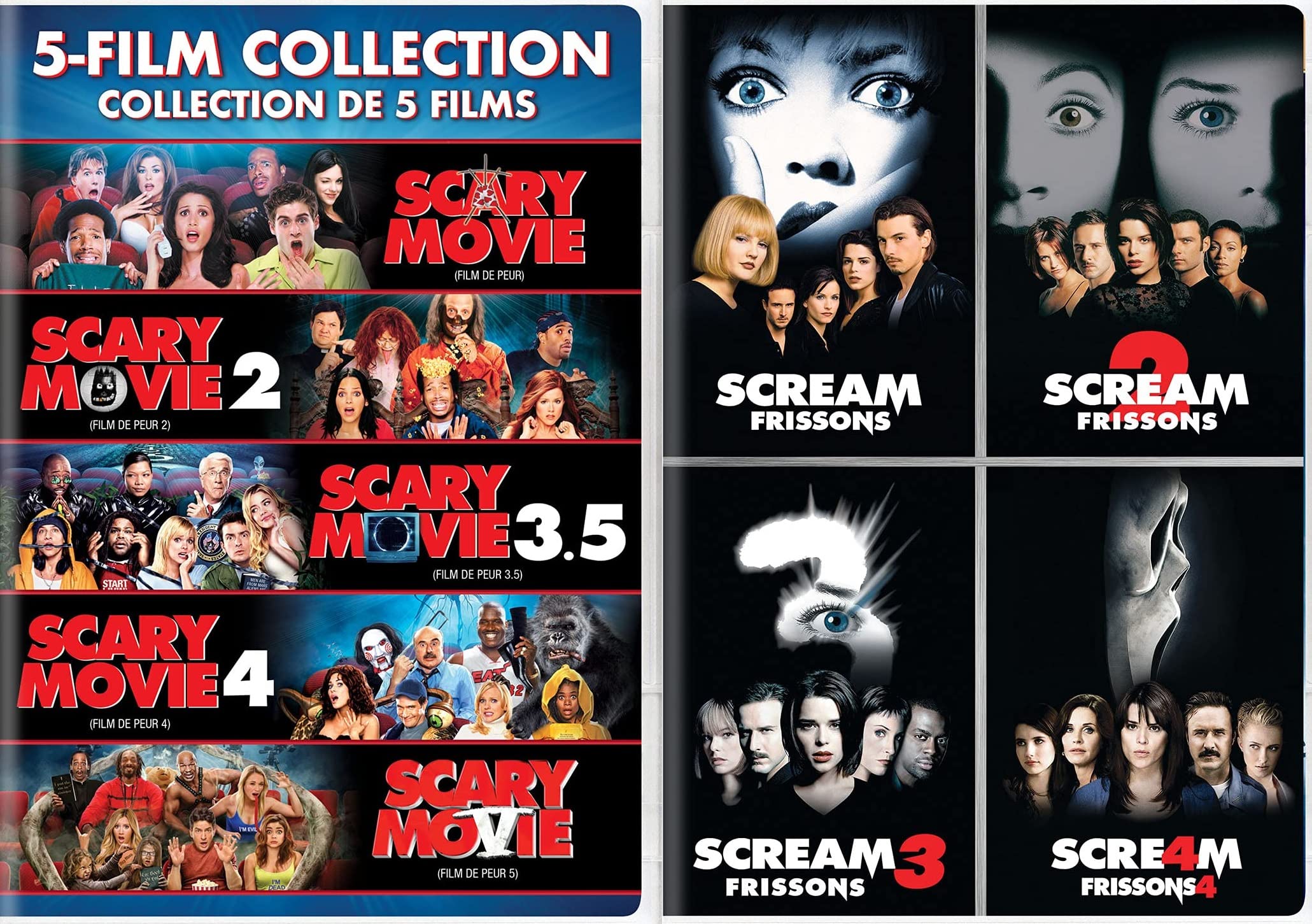 Amazon.com: Scary Movie 5-Film Collection / Scream 4-Movie Collection ...
