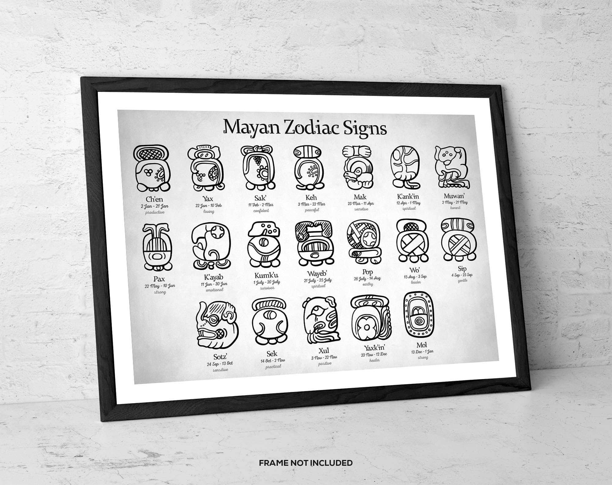 Mayan zodiac symbols 60 photos - Youhoroscope.com