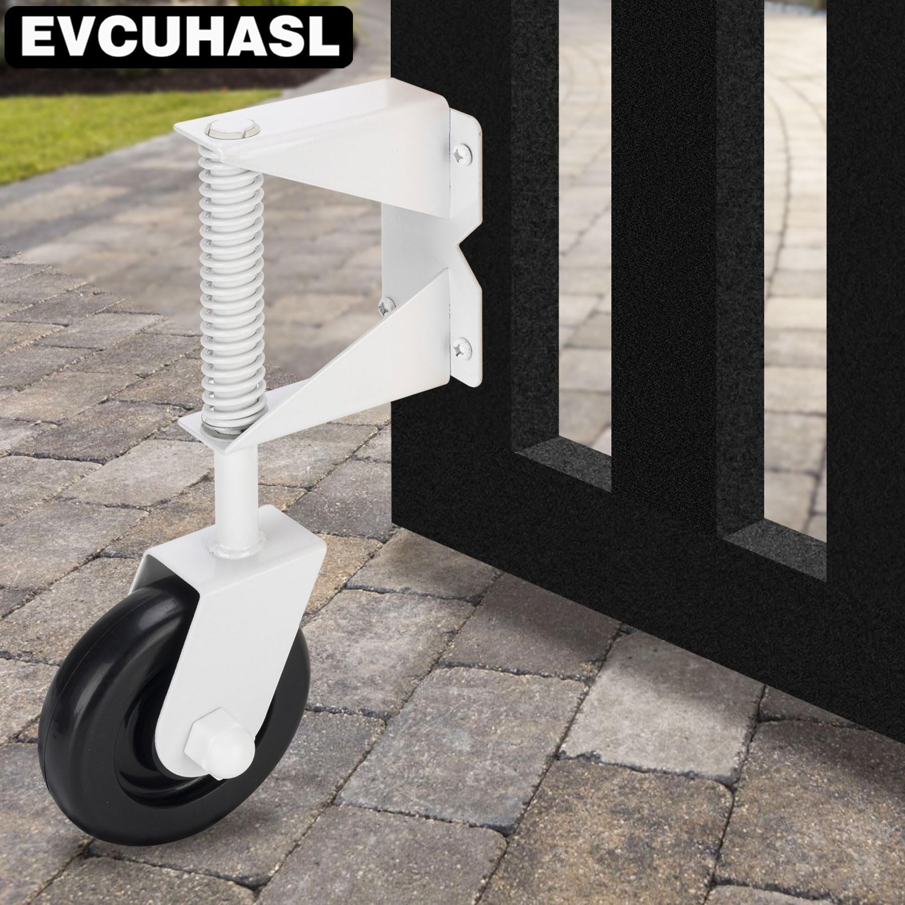 Vinyl Fence Gate Wheels Spring Loaded Gate Wheels | Heavy Duty Wooden