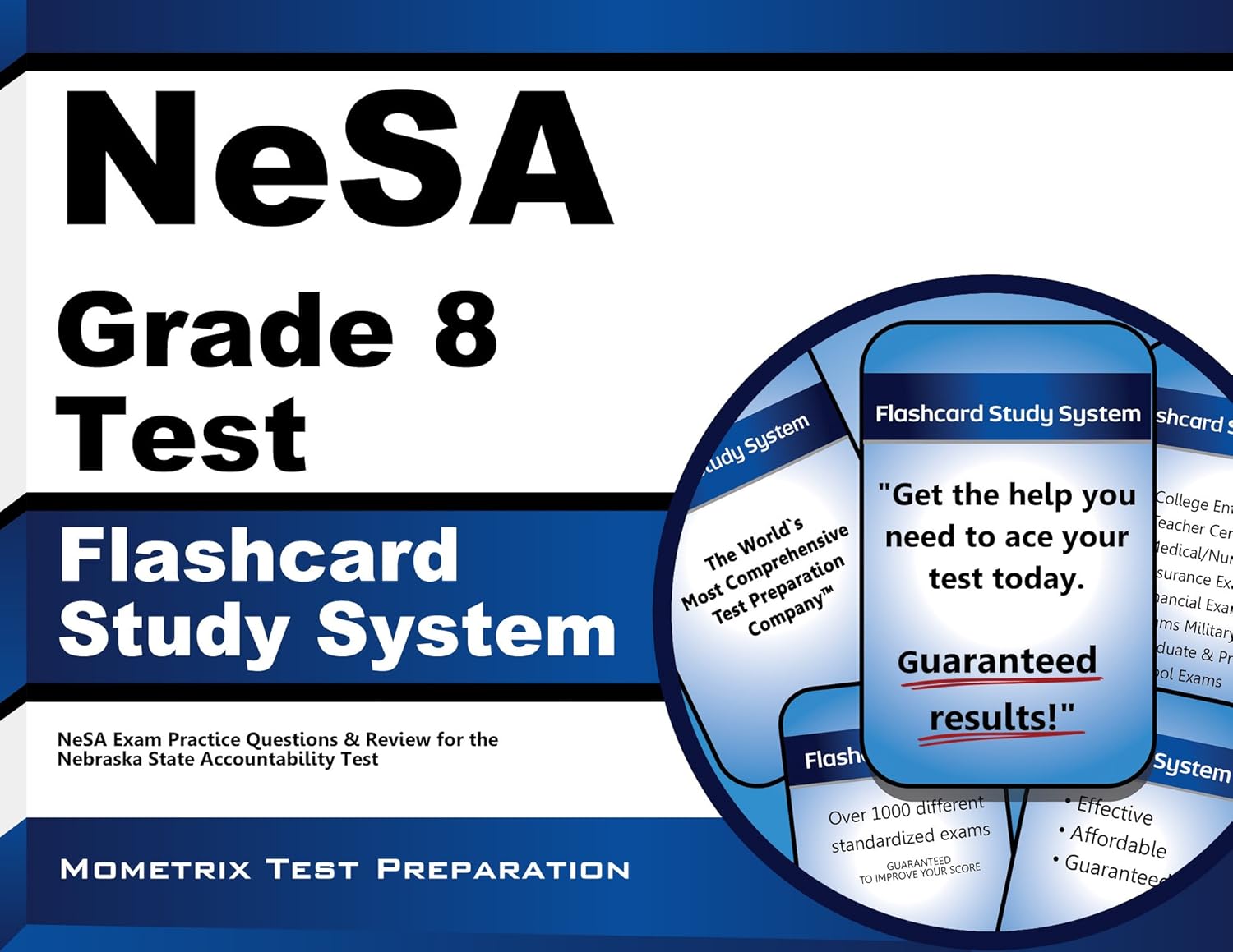 NeSA Grade 8 Test Flashcard Study System: NeSA Exam Practice Questions ...