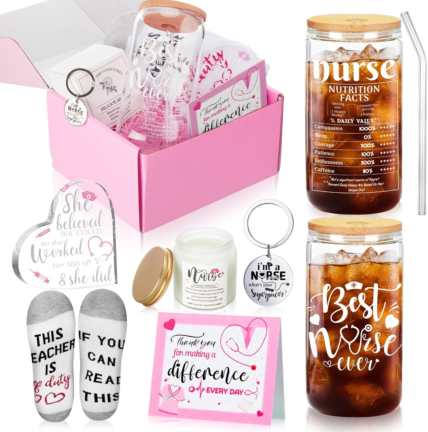 Amazon.com | Umigy Set of 8 Nurse Gifts for Women Nurse Appreciation ...