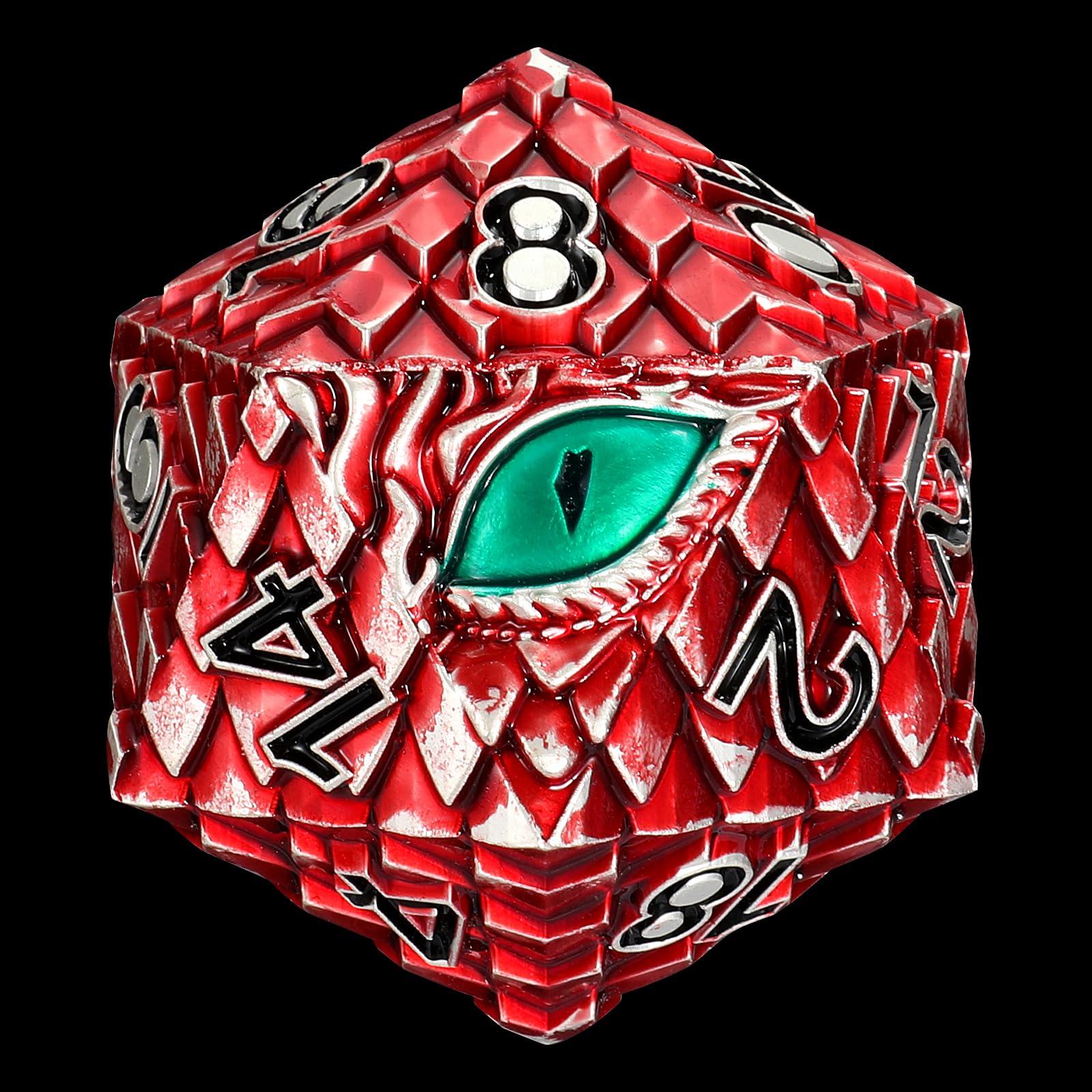 Amazon.com: CSITORWWE Dragon Scale Metal DND Dice-33mm, Large Size with ...
