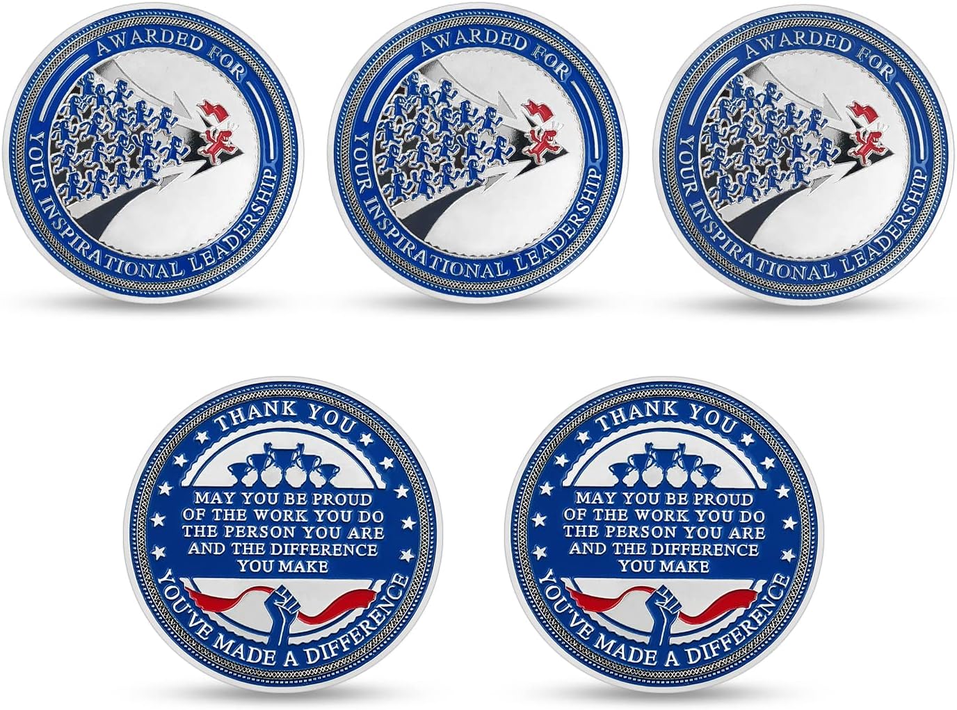 Amazon.com : 5Pcs Leadership Coins Set Appreciation Award Gift for ...