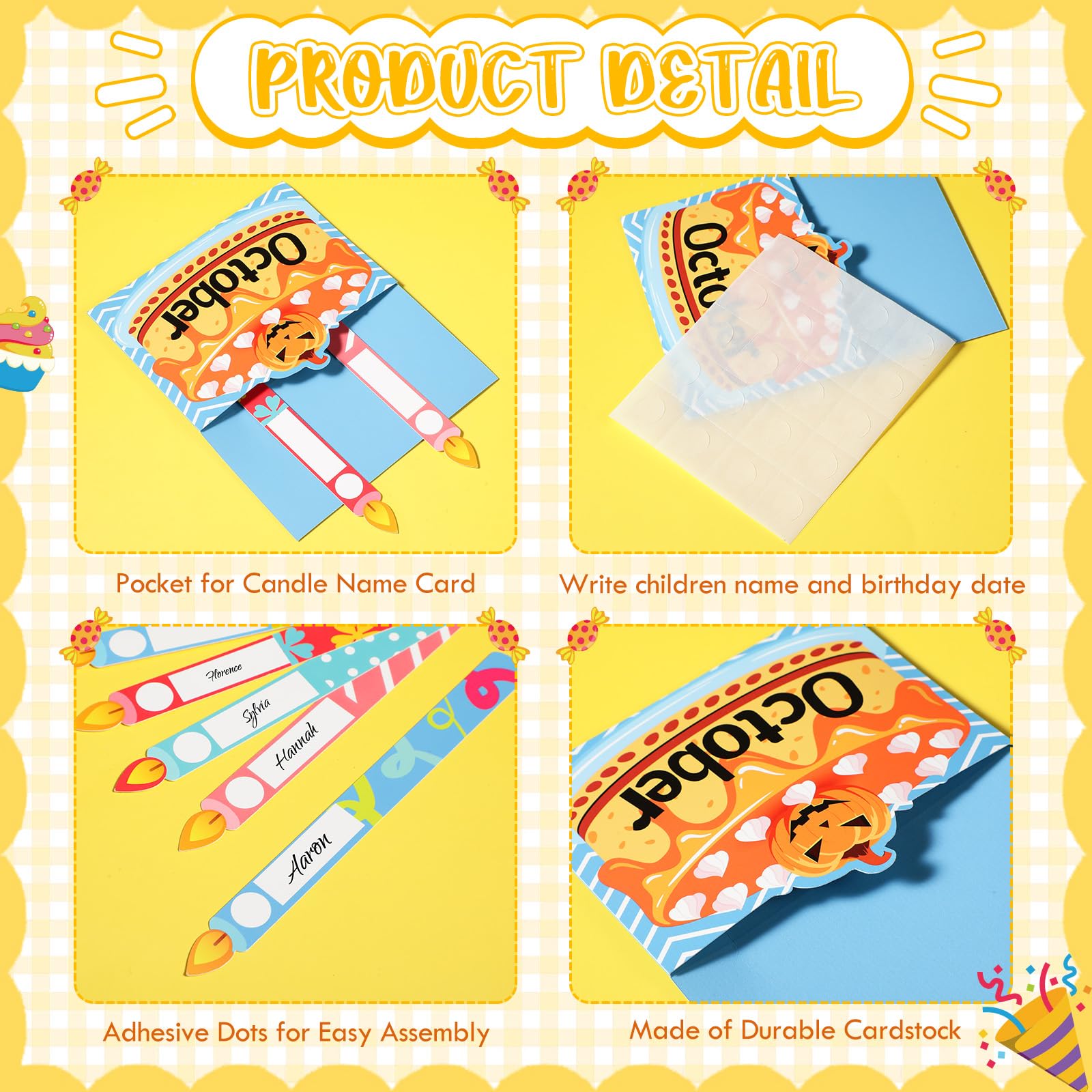 Snapklik.com : 84 Pcs Happy Birthday Pocket Chart Cute Rainbow Birthday ...