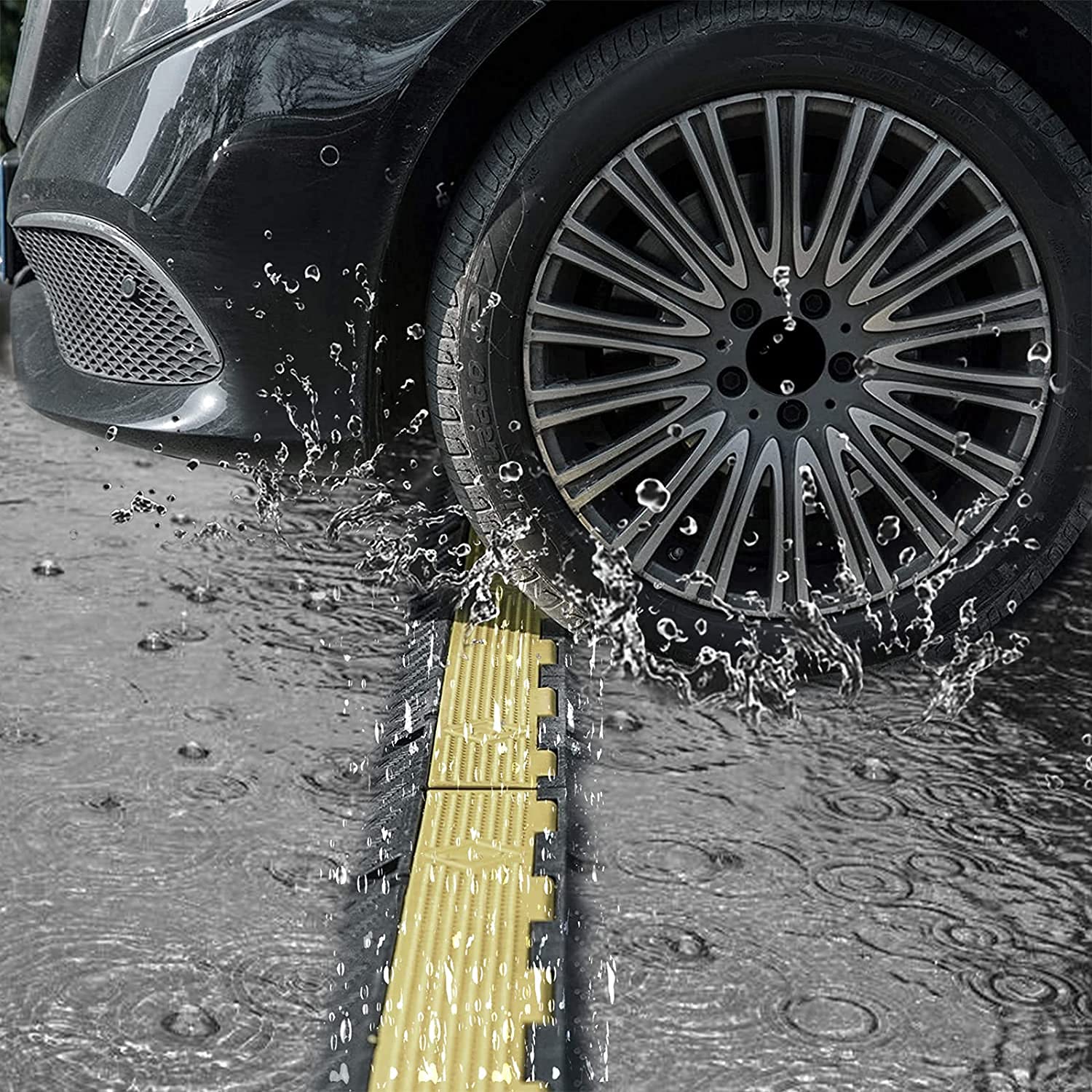 CXRCY Cable Ramp 4 Pack 2 Channel 11000lbs axle Capacity Floor Cord ...