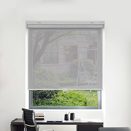 Amazon.com: AOSKY Cordless Roller Shades for Windows Light Filtering ...