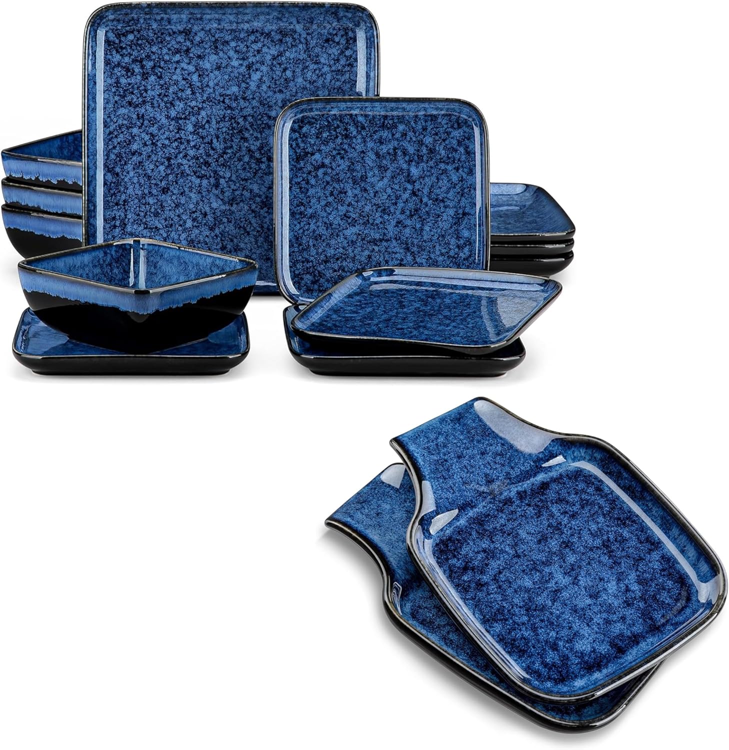 Amazon.com: vancasso Stern 12 Pieces Kitchen Dinnerware Stoneware ...