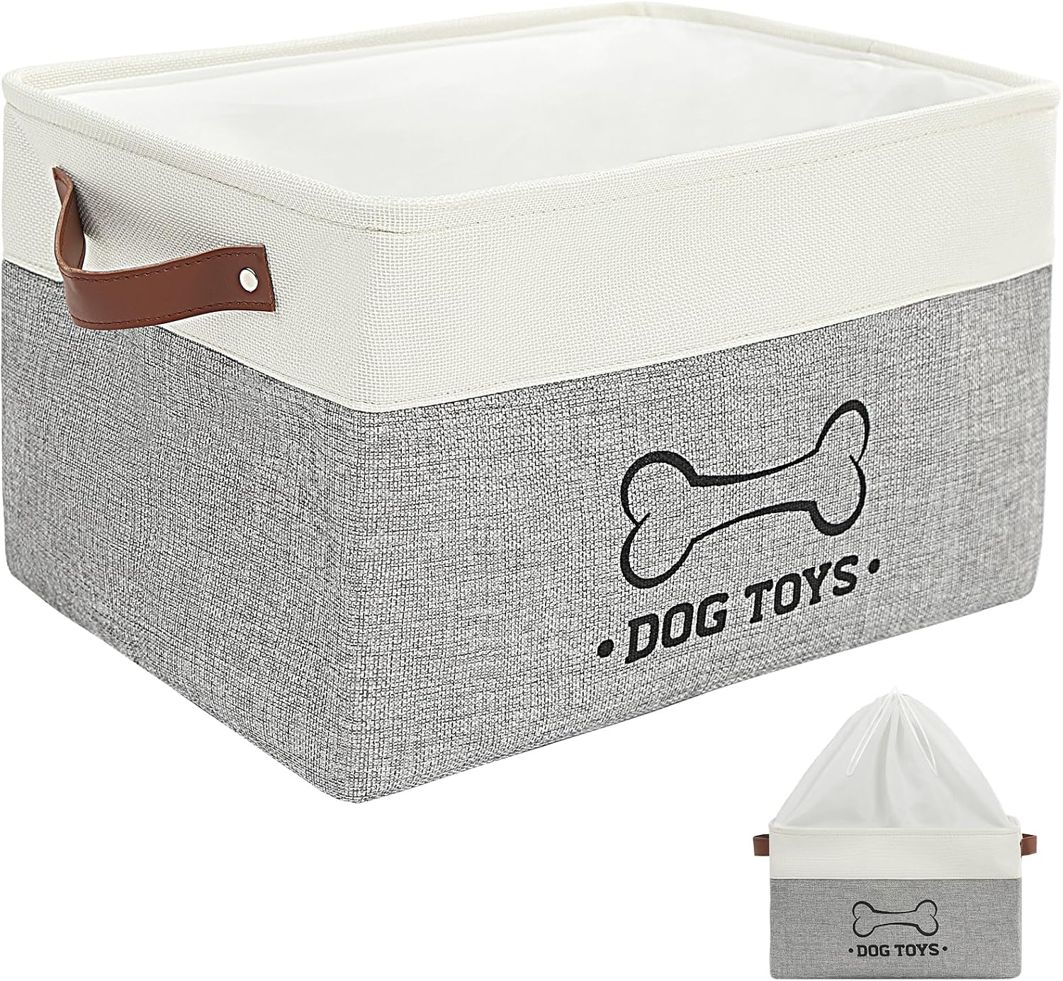 Amazon.com: Homimp Dog Toy Basket, Dog Toy Bin Box with Comfortable ...