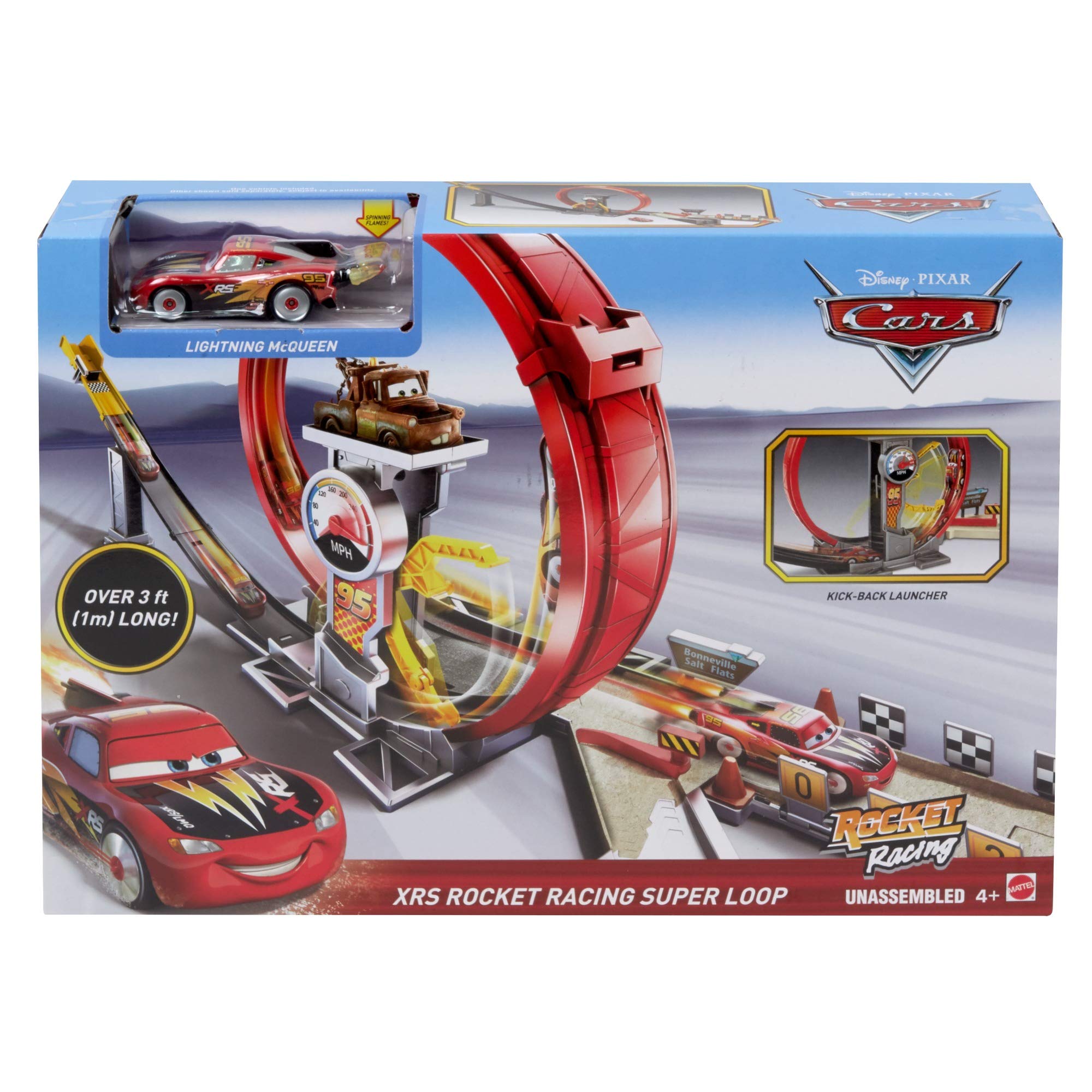 Buy Disney Pixar Cars GJW44 Pixar Cars XRS Rocket Racing Super Loop ...