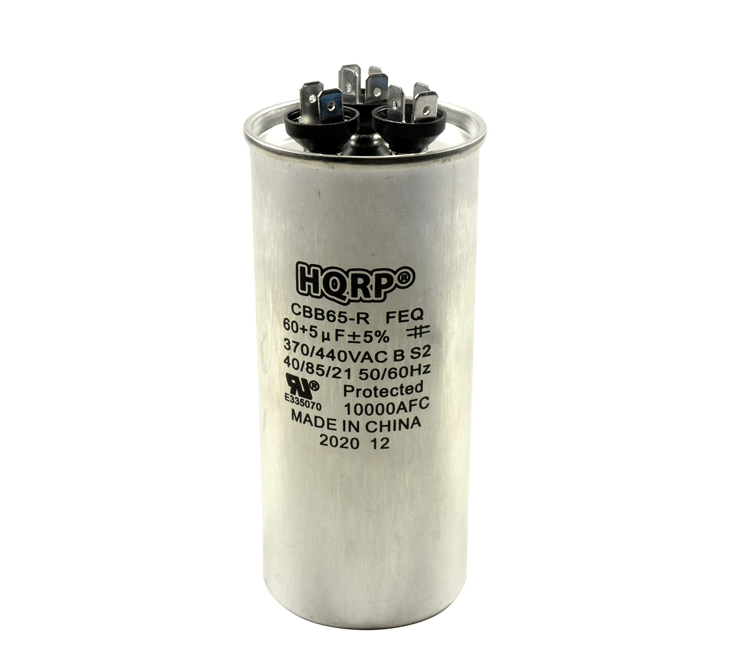 Snapklik.com : 60uf 5uf 370V-440V Run Capacitor AC Electric Motor Start ...