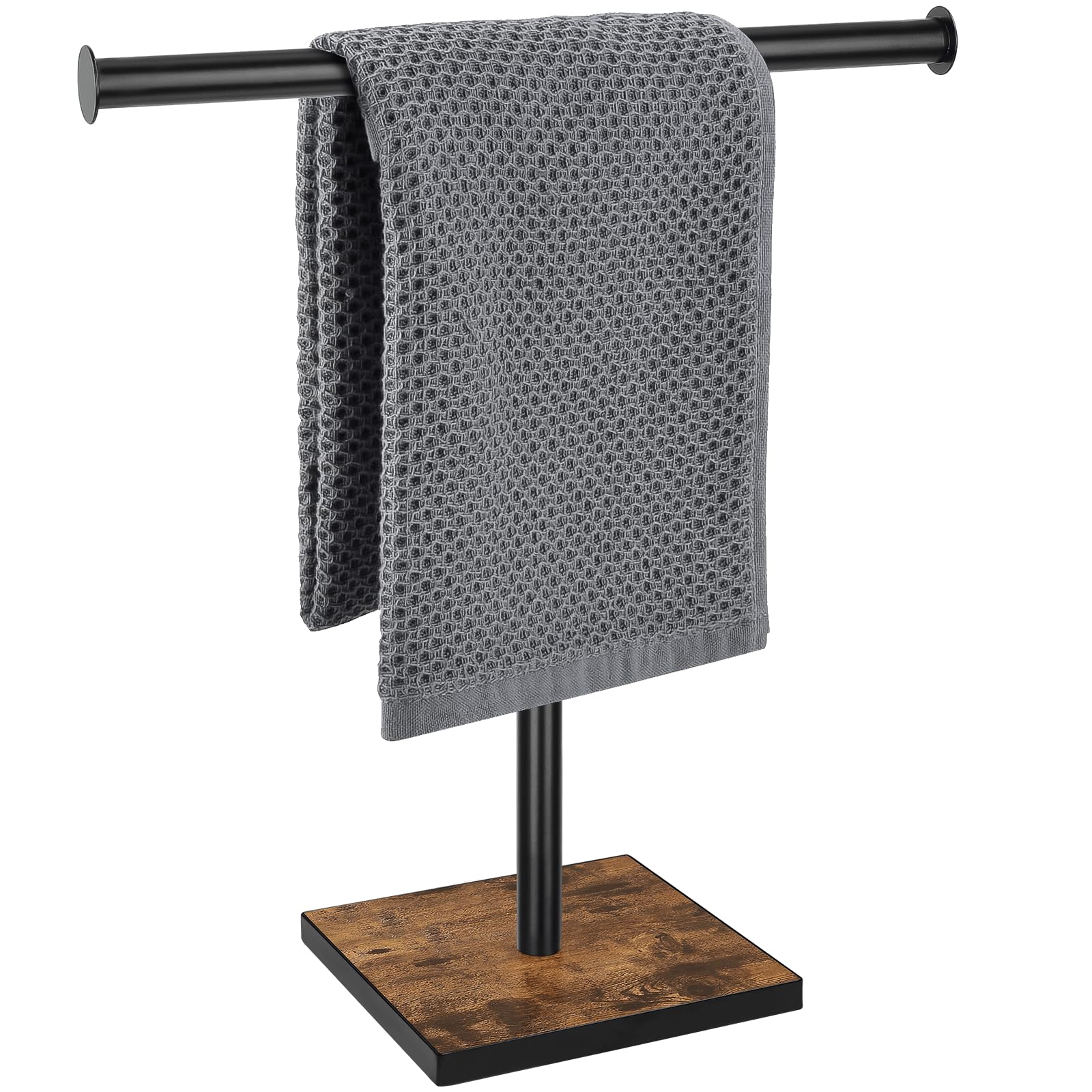 BCOZLUX Hand Towel Holder Stand, Bathroom Hand Towel Rack with Weighted ...