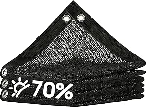Amazon.com : Royal Shade 70% Black Shade Cloth 10FT x 12FT Mesh Tarp ...