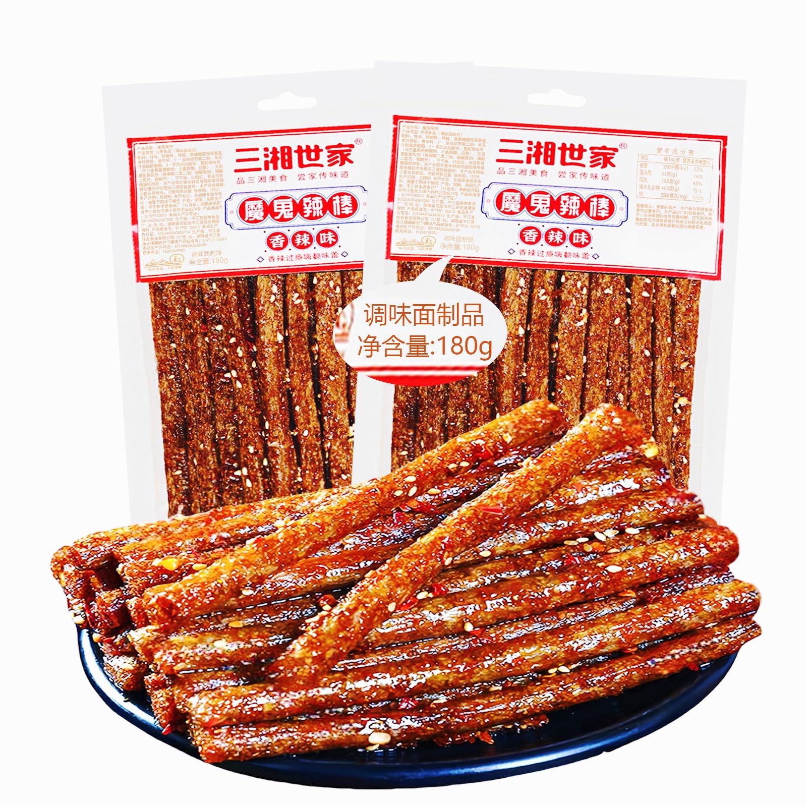 Amazon.com : Chinese Snacks,Latiao Spicy Strips,Chinese Spicy Sticks,12 ...