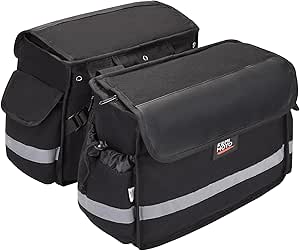 KEMIMOTO Motorcycle Saddle Bags 28L(14L*2) Throw Over Saddlebags ...