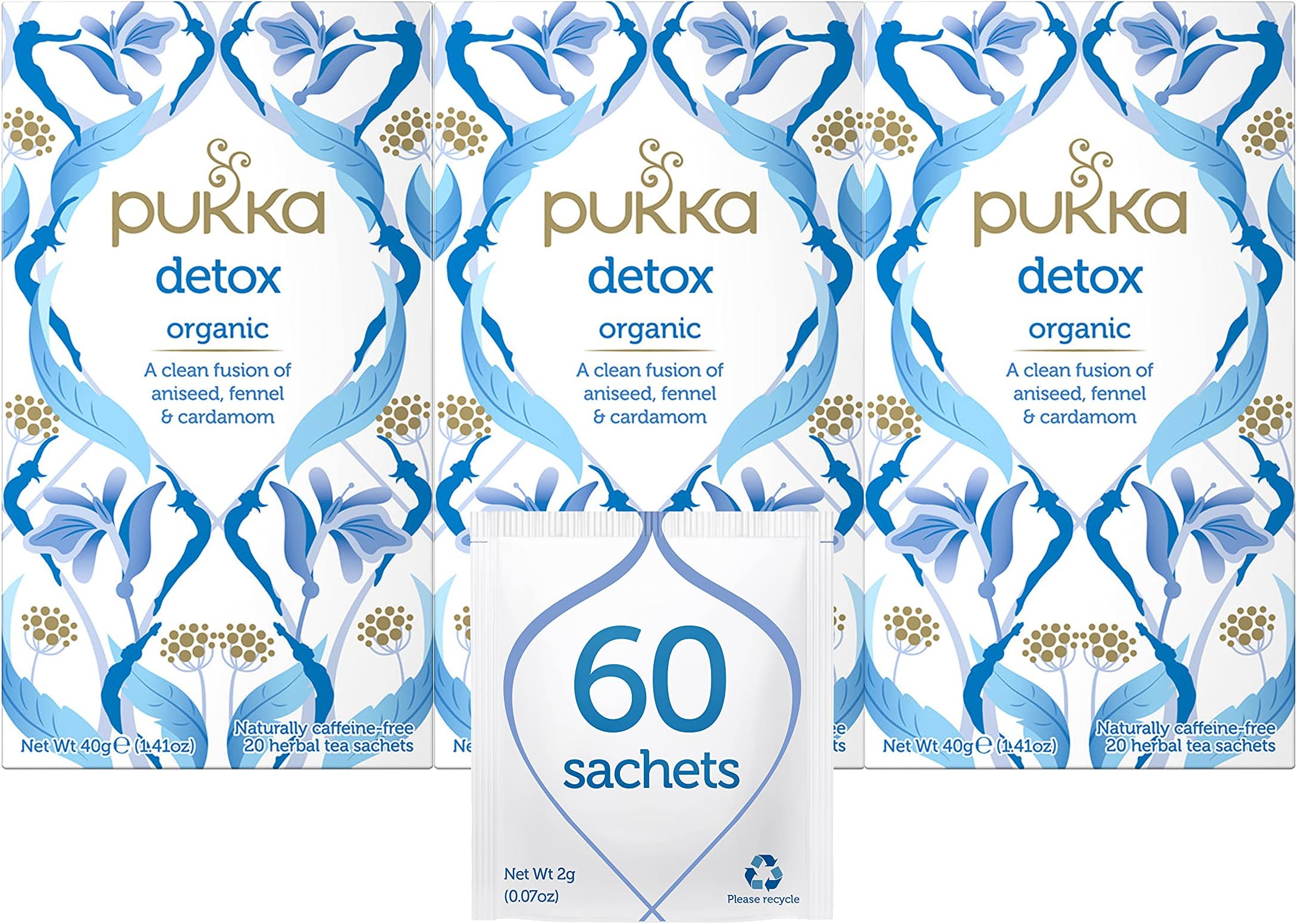 Amazon.com : Pukka Organic Detox Tea, Aniseed, Fennel and Cardamom ...