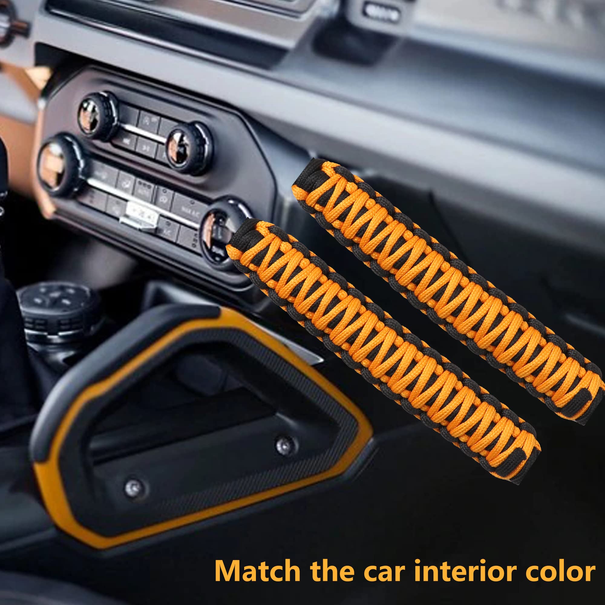 Snapklik.com : Sukemichi For Bronco Grab Handles, Paracord Roll Bar ...